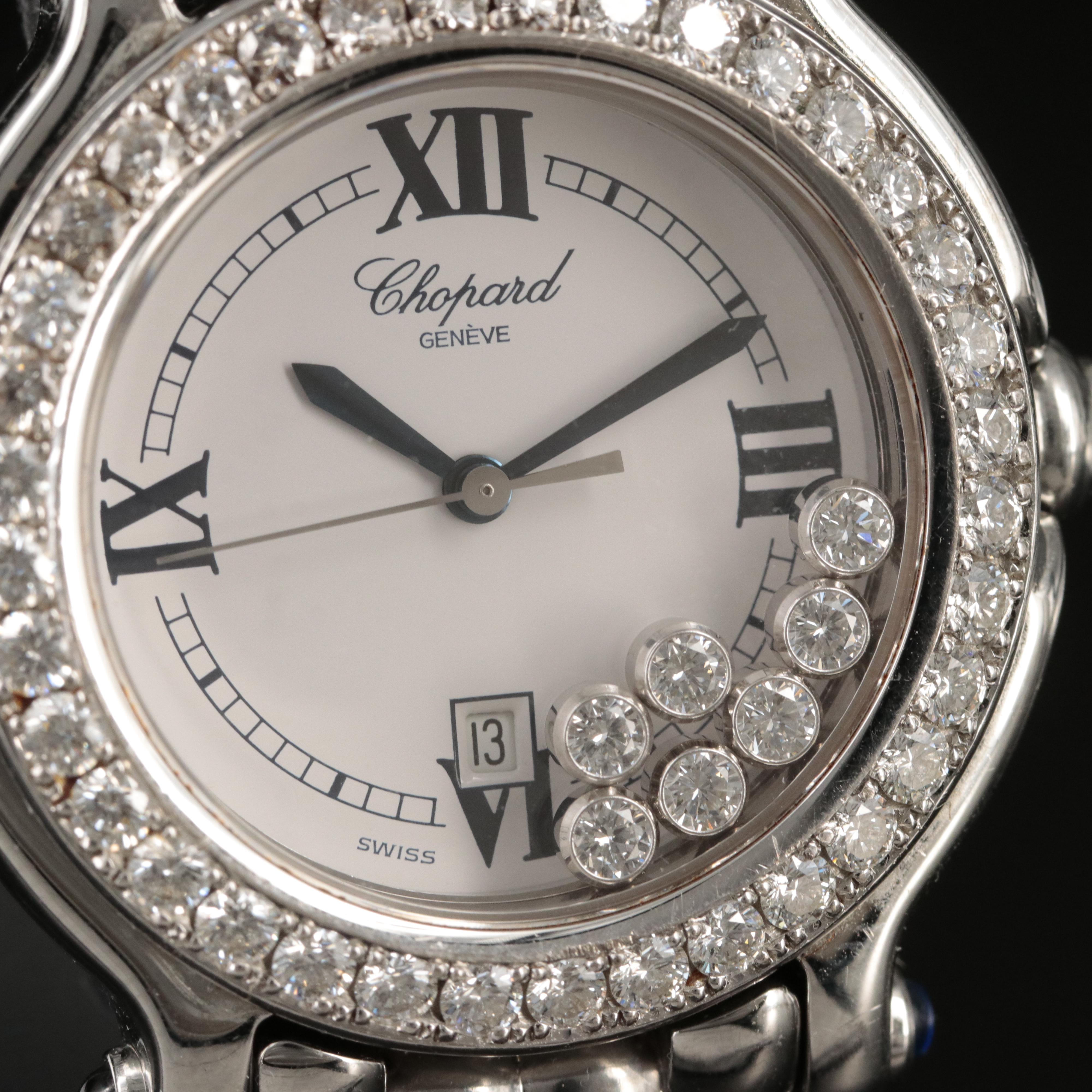 Chopard Happy Sport Diamond Bezel Wristwatch | EBTH