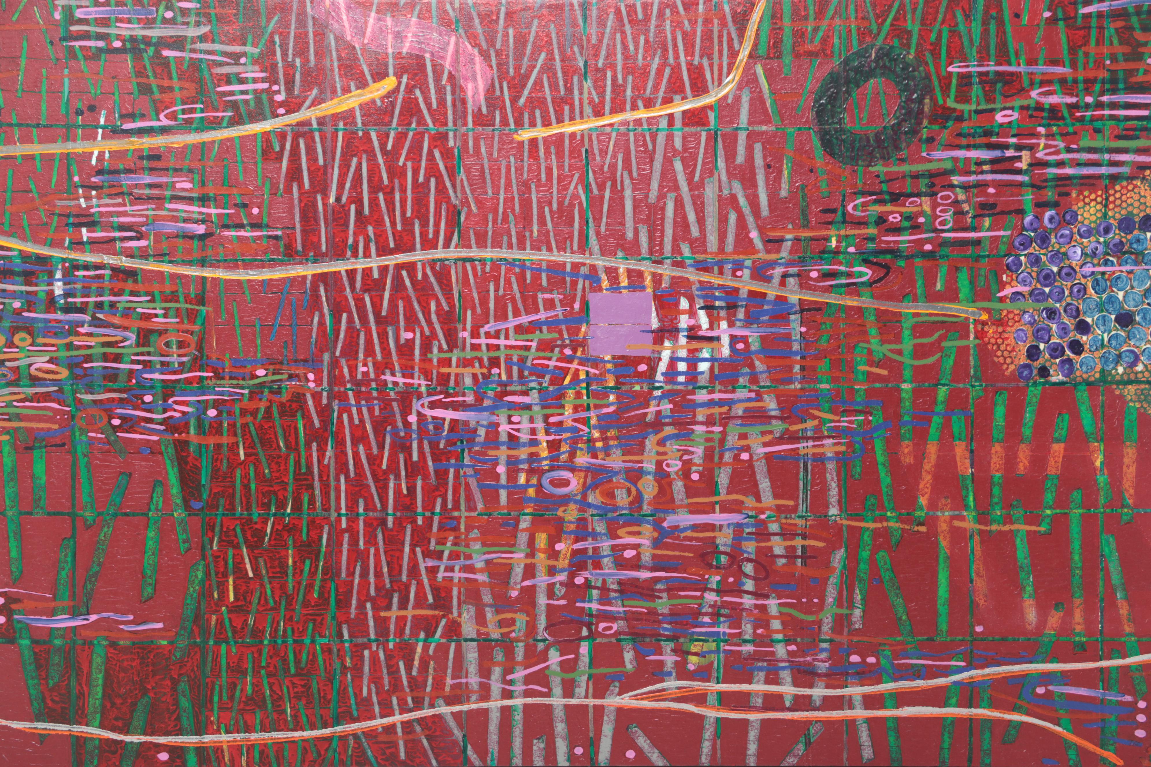 Frank Herrmann Large-Scale Acrylic Painting "PVC Riverview 4," 1977 | EBTH