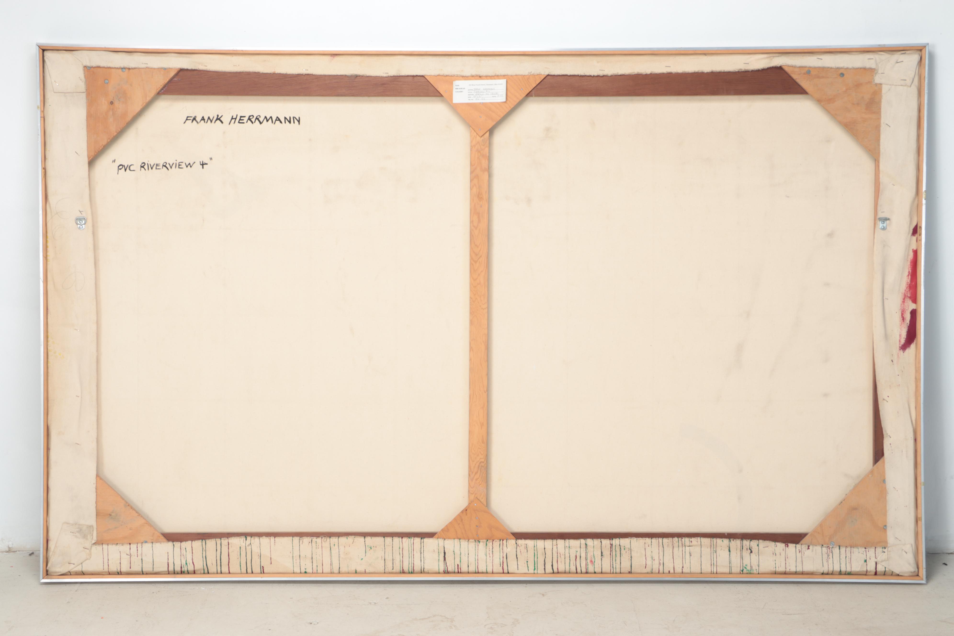 Frank Herrmann Large-Scale Acrylic Painting "PVC Riverview 4," 1977 | EBTH