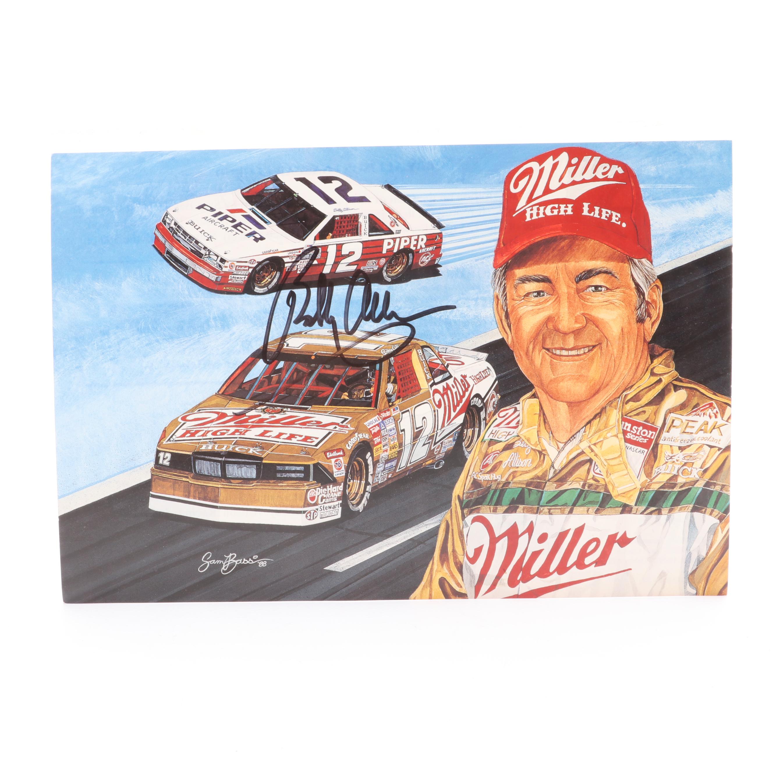 Bobby Allison Signed Giclée Print, "Remembering Davey" Book, More | EBTH