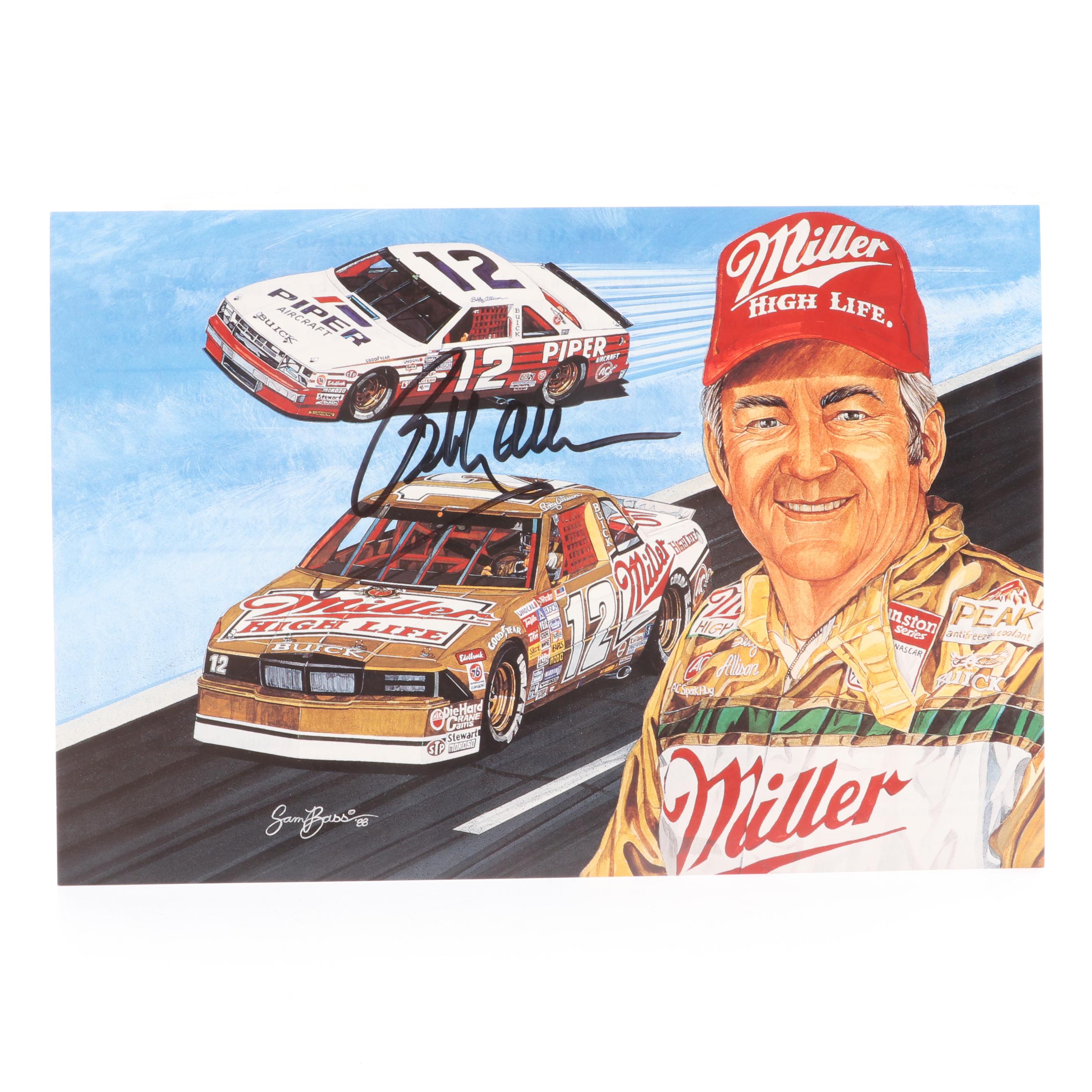 Bobby Allison Signed Giclée Print, "Remembering Davey" Book, More | EBTH