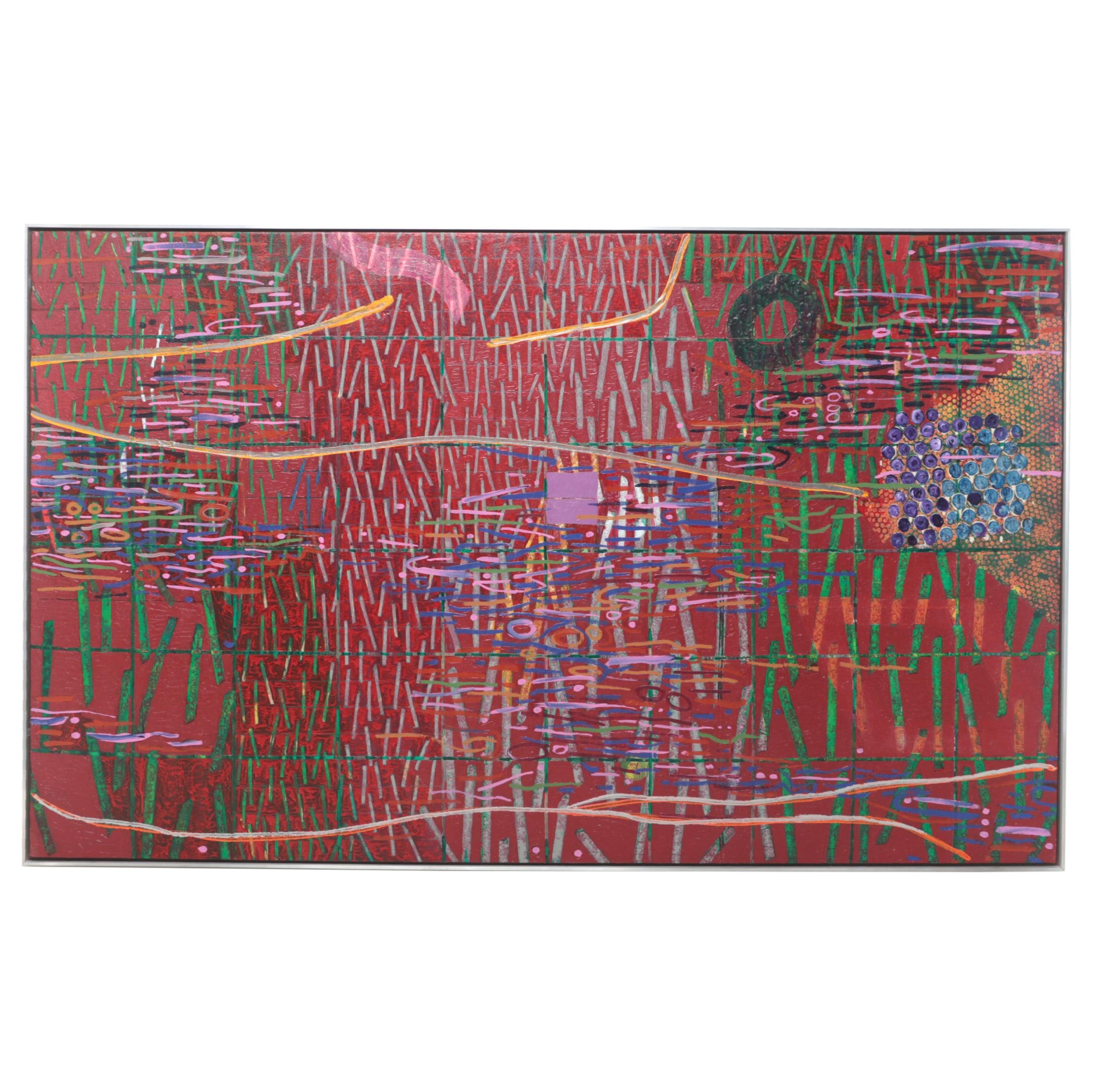 Frank Herrmann Large-Scale Acrylic Painting "PVC Riverview 4," 1977 | EBTH