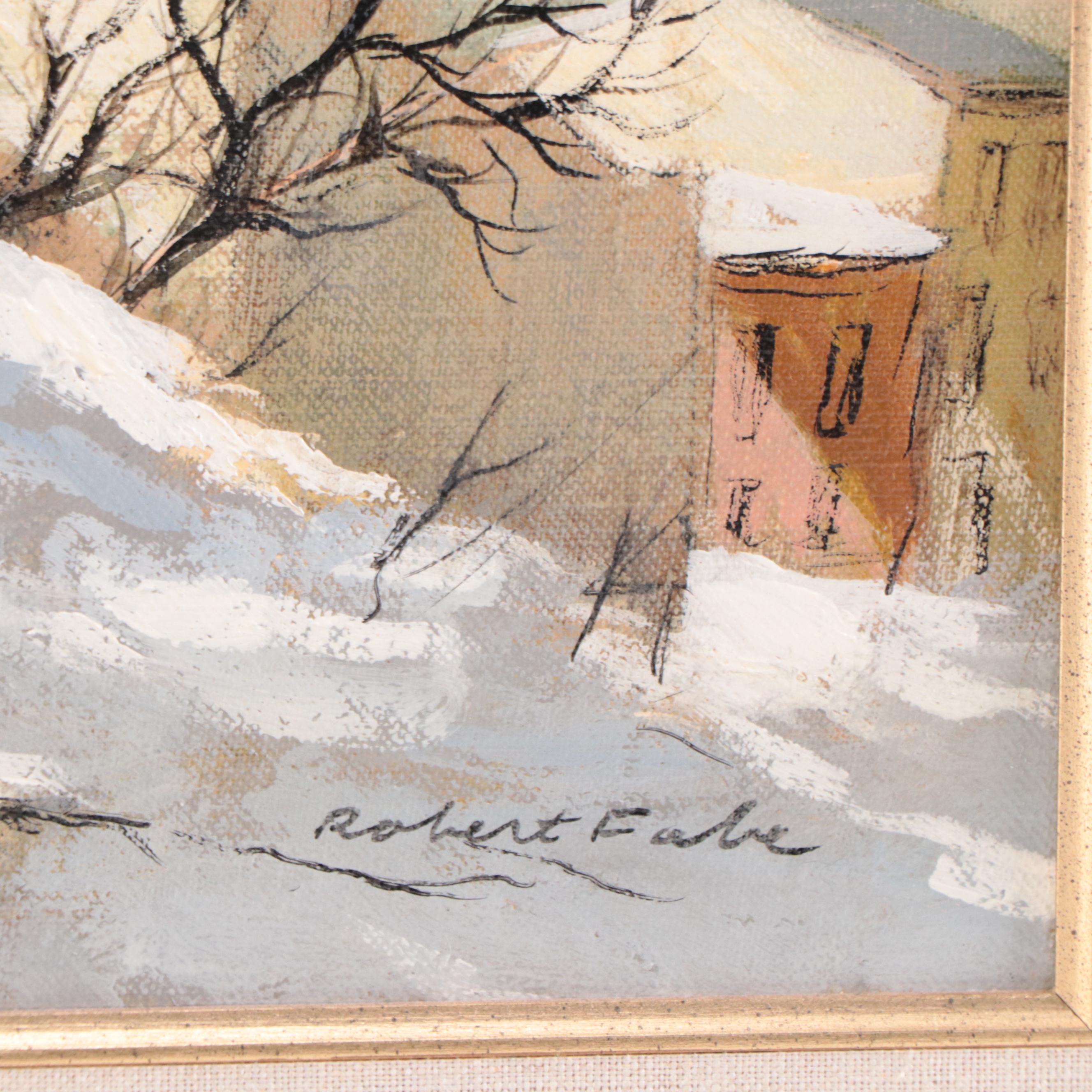 Robert Fabe Acrylic Painting "Mt. Auburn Landscape" | EBTH