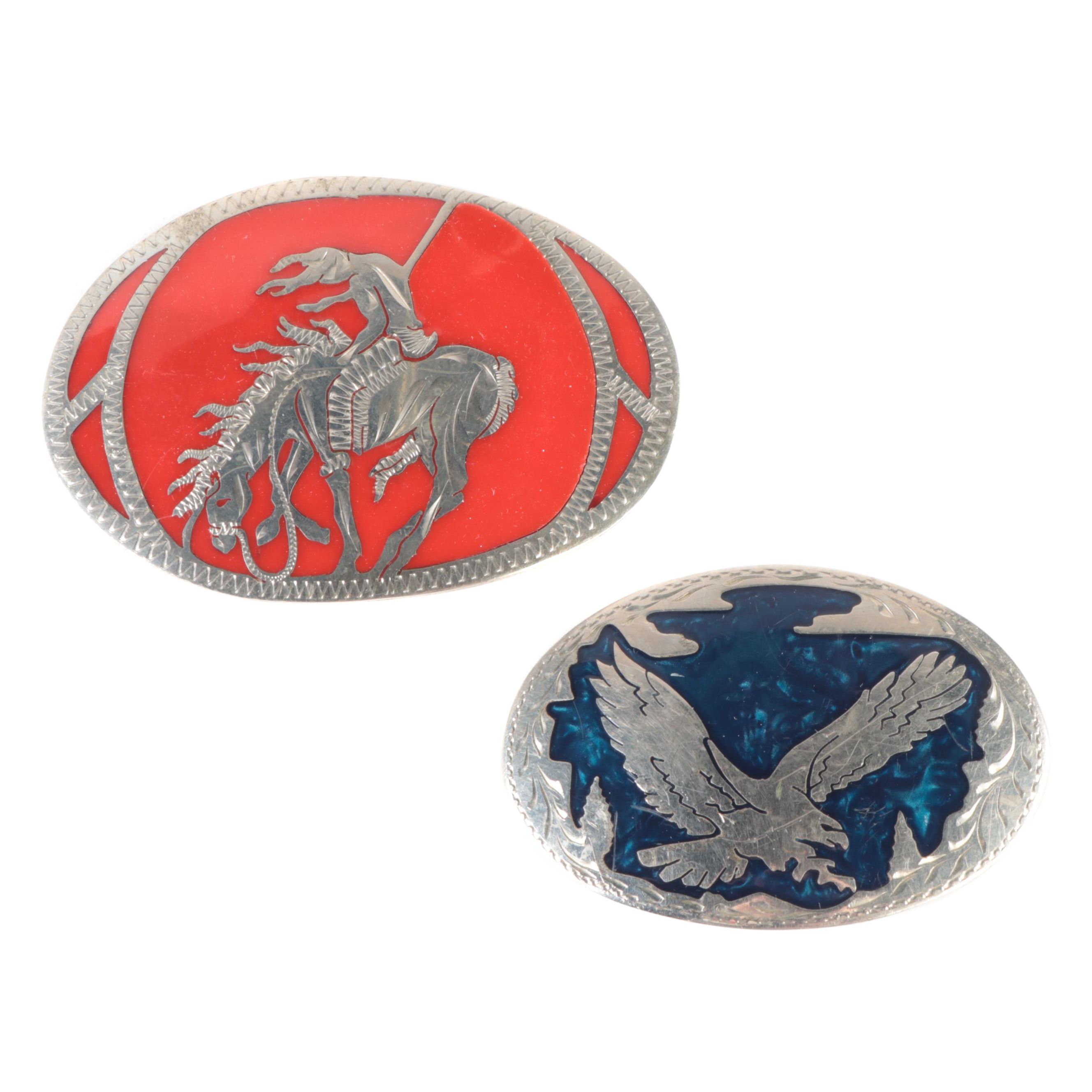 Enamel and Metal Award Design Metals Inc. and End Of Trail Belt Buckles ...