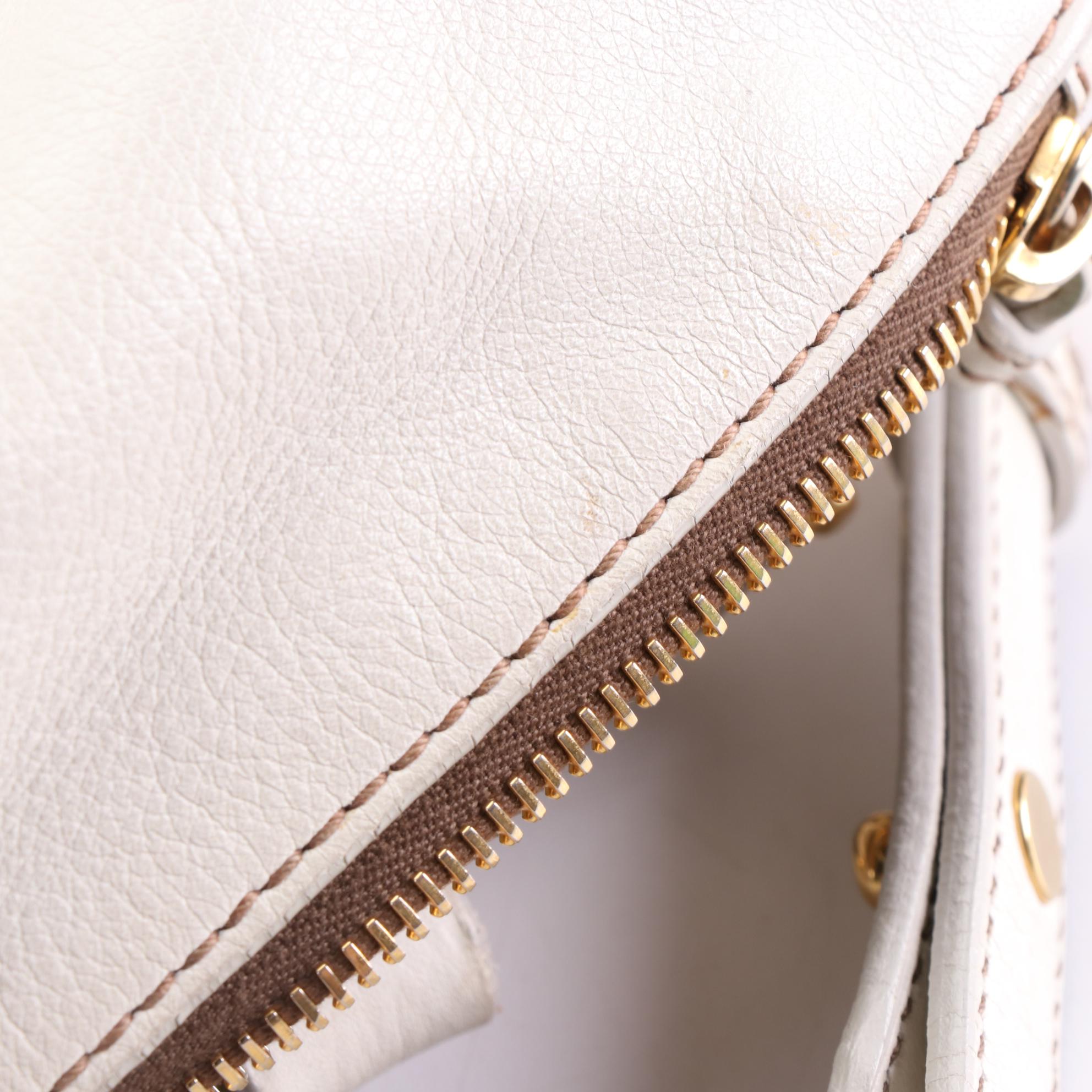 Miu Miu Large Bow Foldover Two-Way Bag in Grained Leather | EBTH