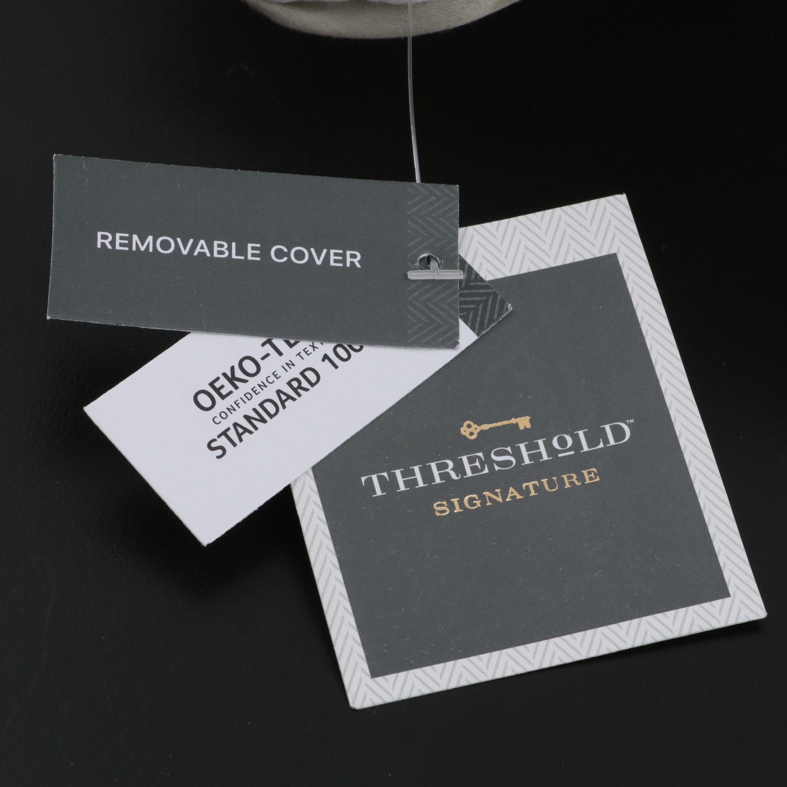 Pair of Threshold Signature Birch Border Euro Bed Pillows | EBTH