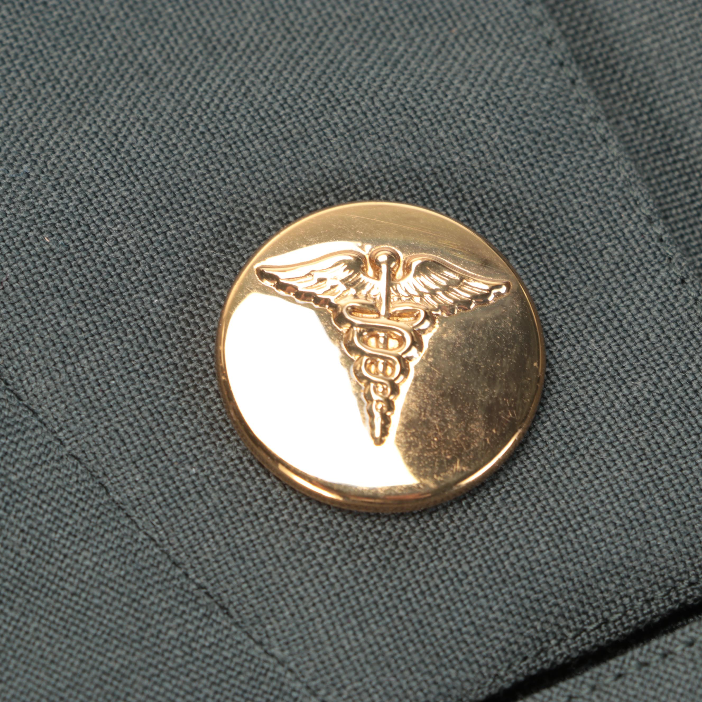 Vietnam Era U. S. Army Dress Green Uniform Jacket with Ribbons and ...