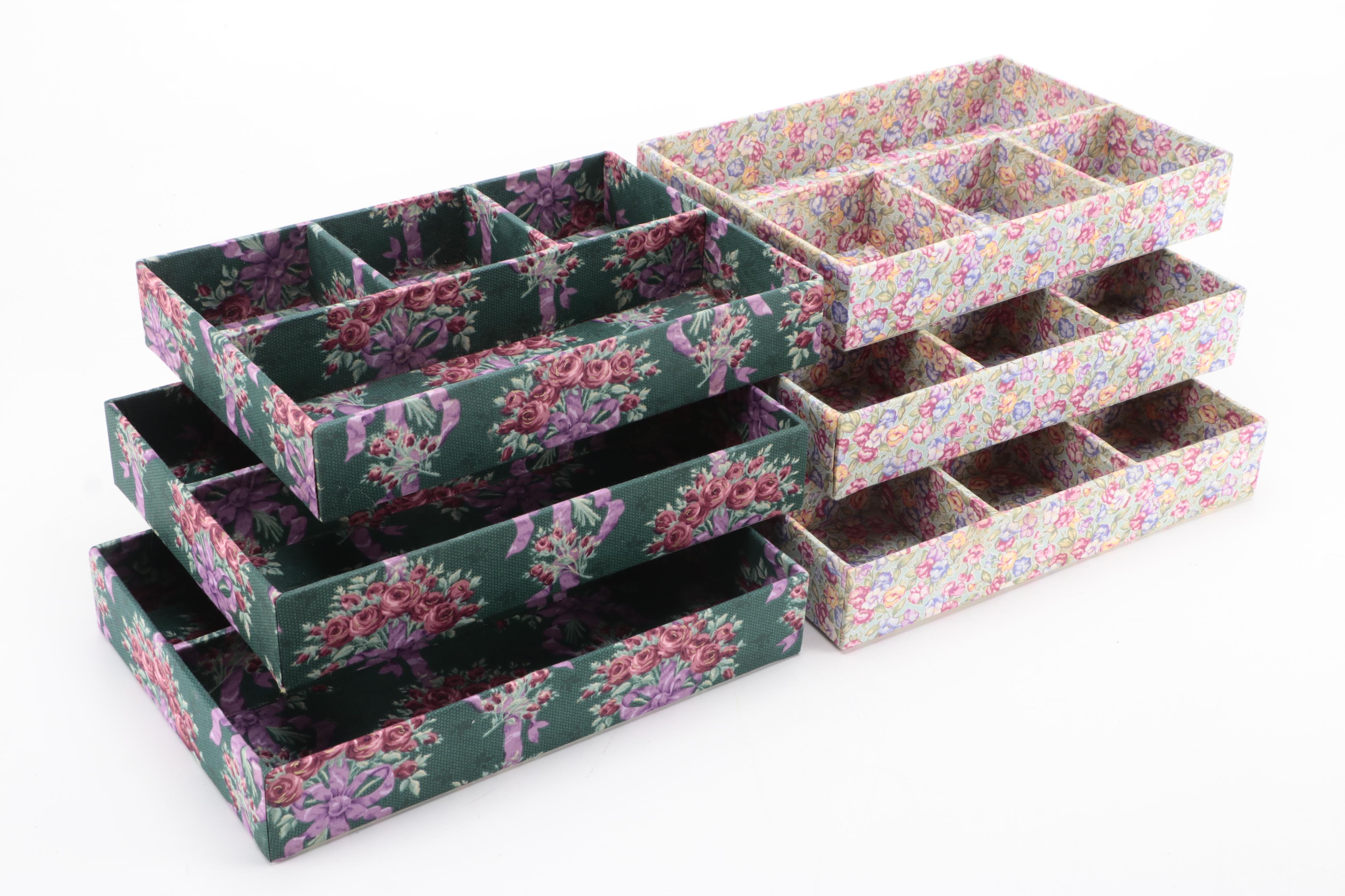 Fabric Covered Cardboard Drawer Organizers | EBTH