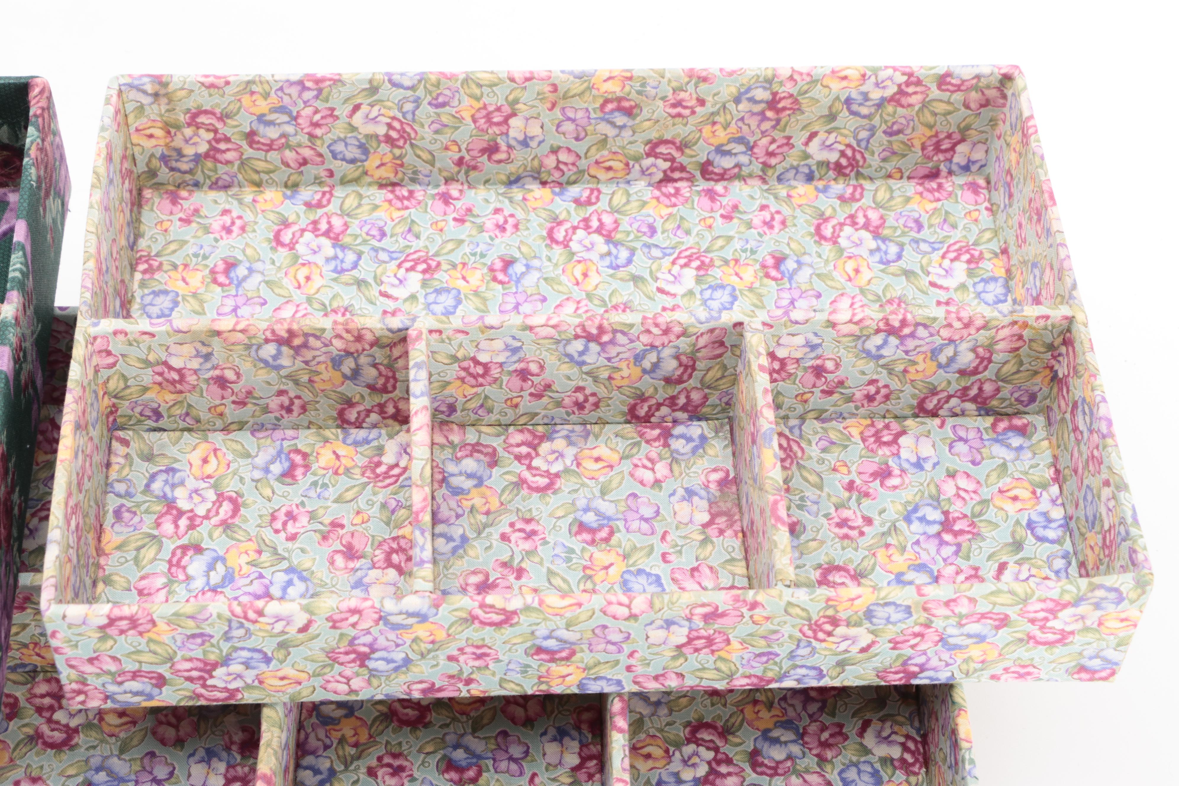 Fabric Covered Cardboard Drawer Organizers | EBTH