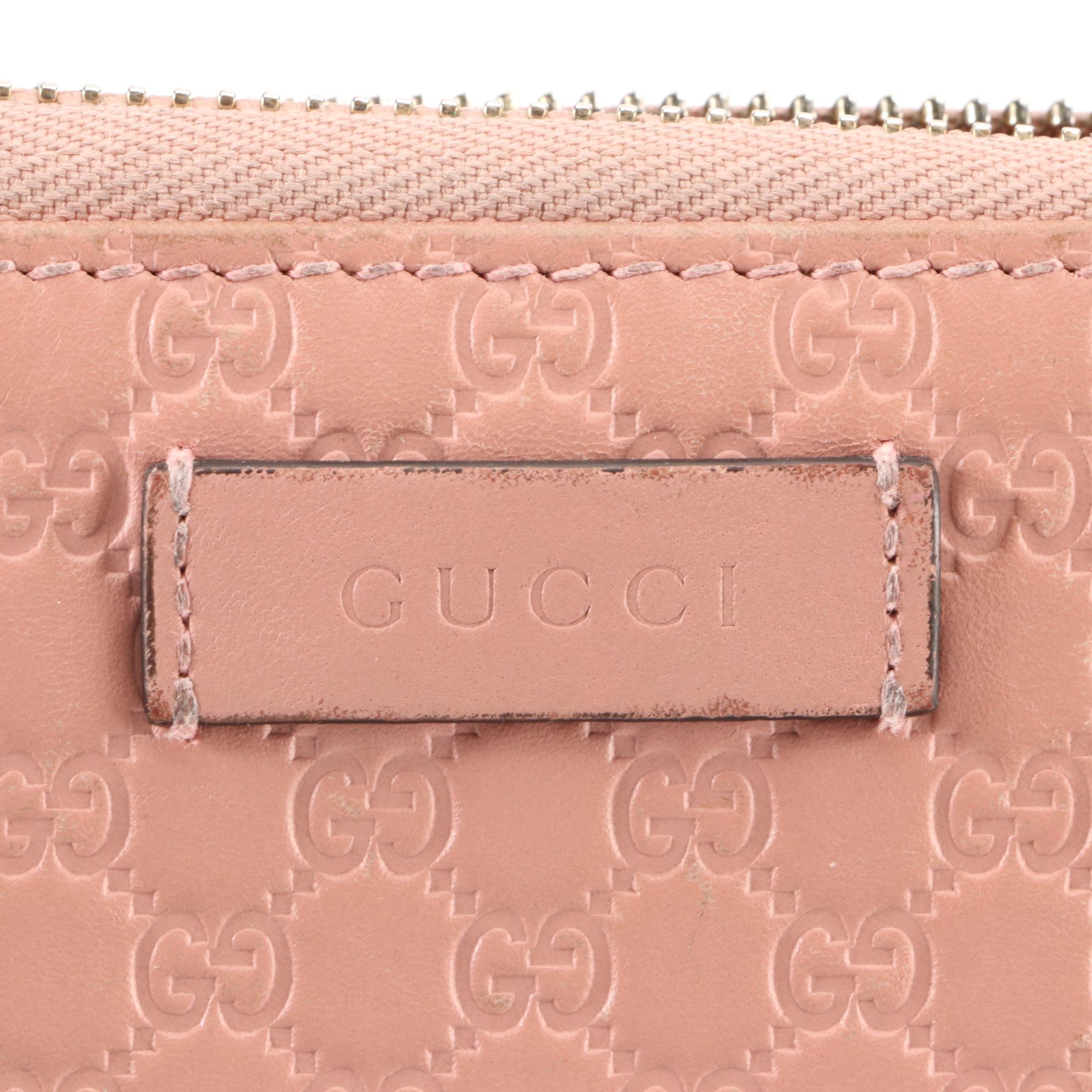 Gucci Zip Around Wallet in Microguccissima Leather | EBTH