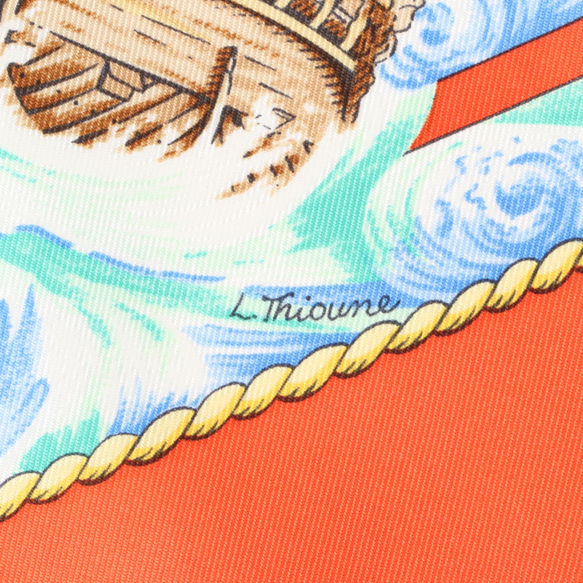 Hermès ''Vive le Vent" Scarf 90 in Silk Twill | EBTH