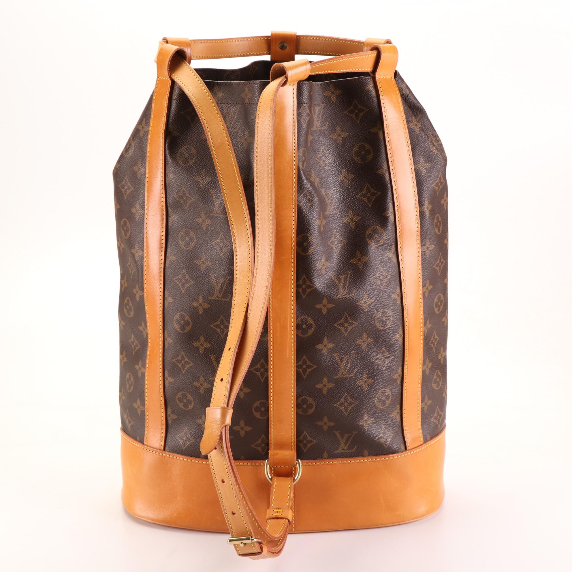 Louis Vuitton Randonnee GM Backpack in Monogram Canvas and Vachetta ...