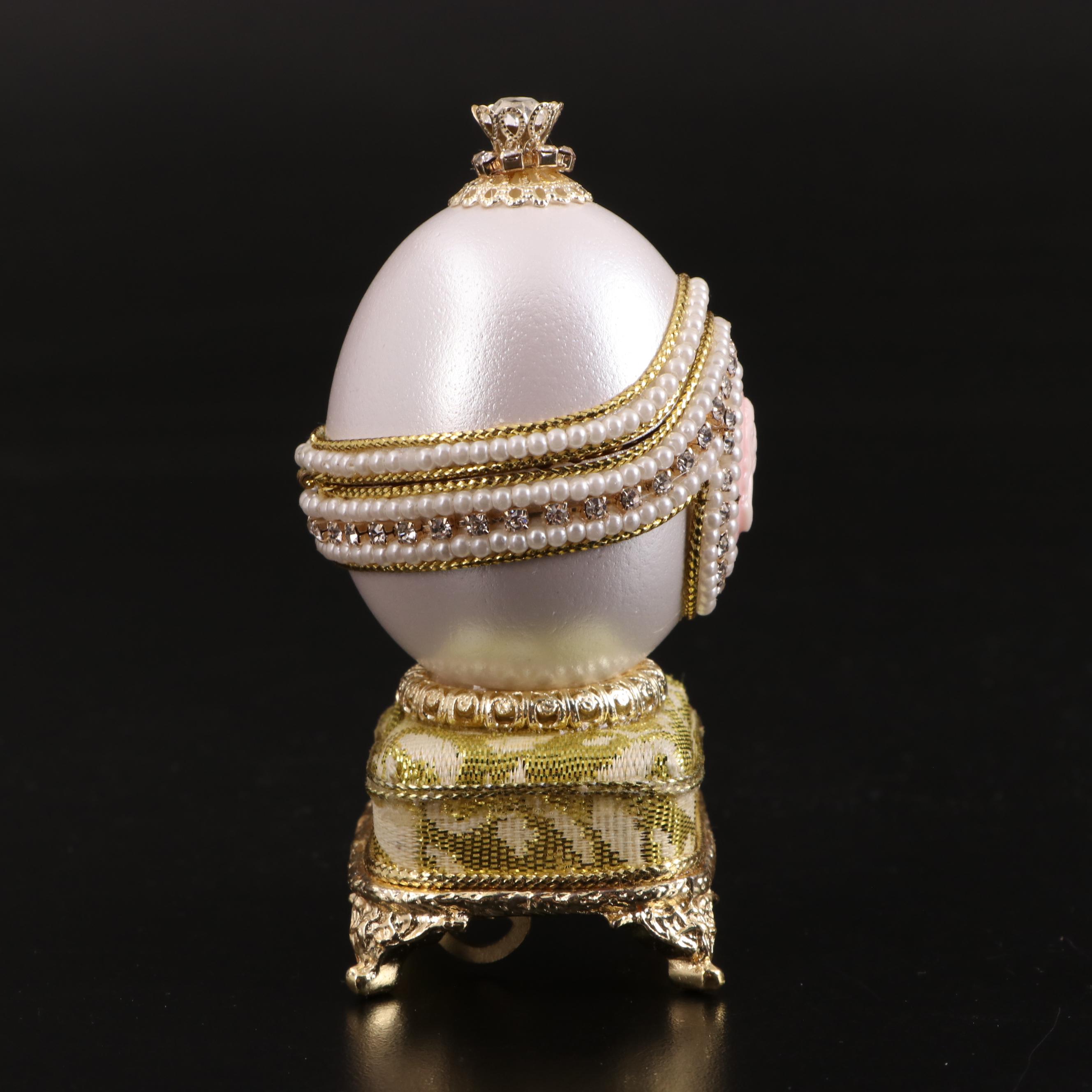 Jere Embellished Musical Egg and Metal Midnight Pumpkin Coach Ring ...