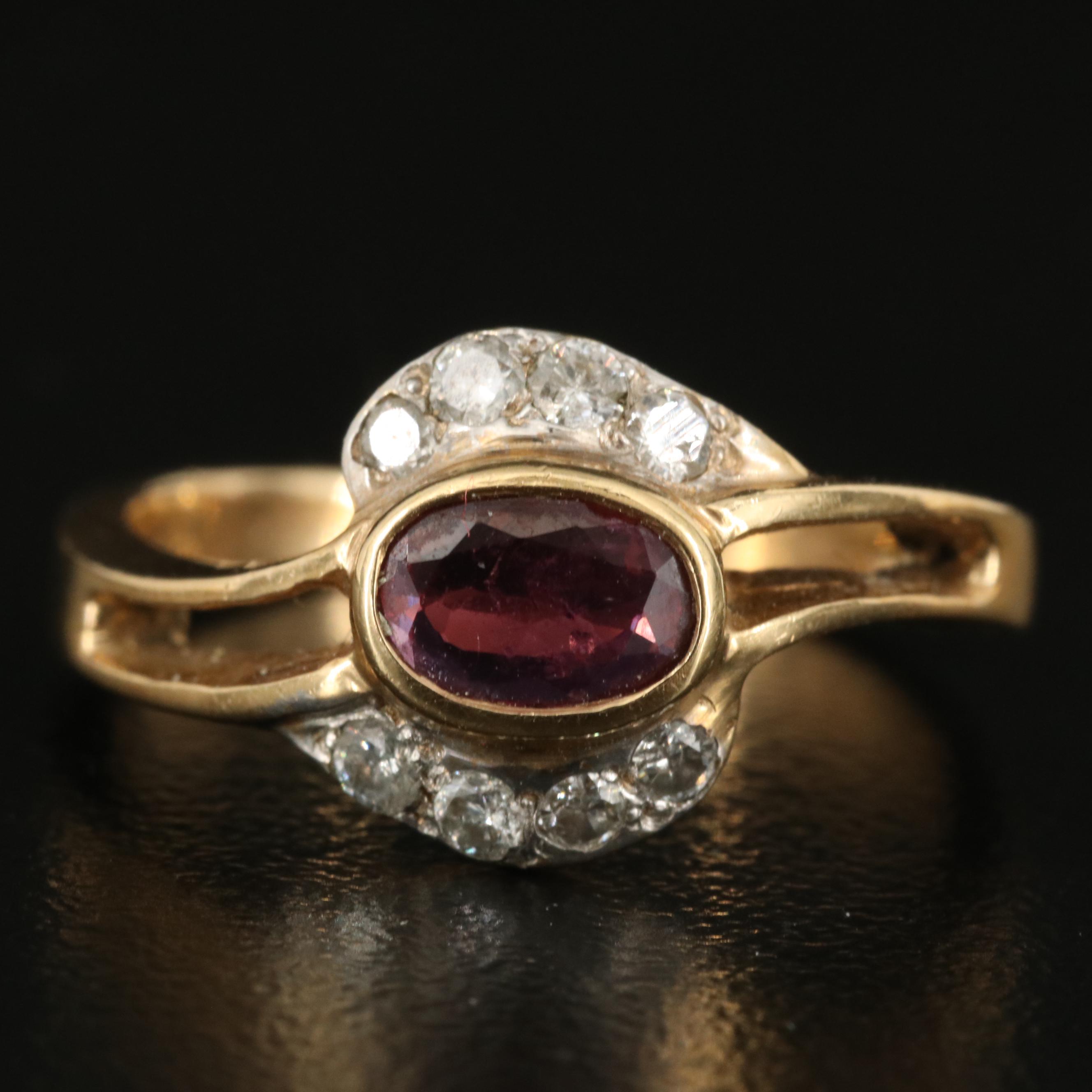 14K Ruby and Diamond Ring | EBTH