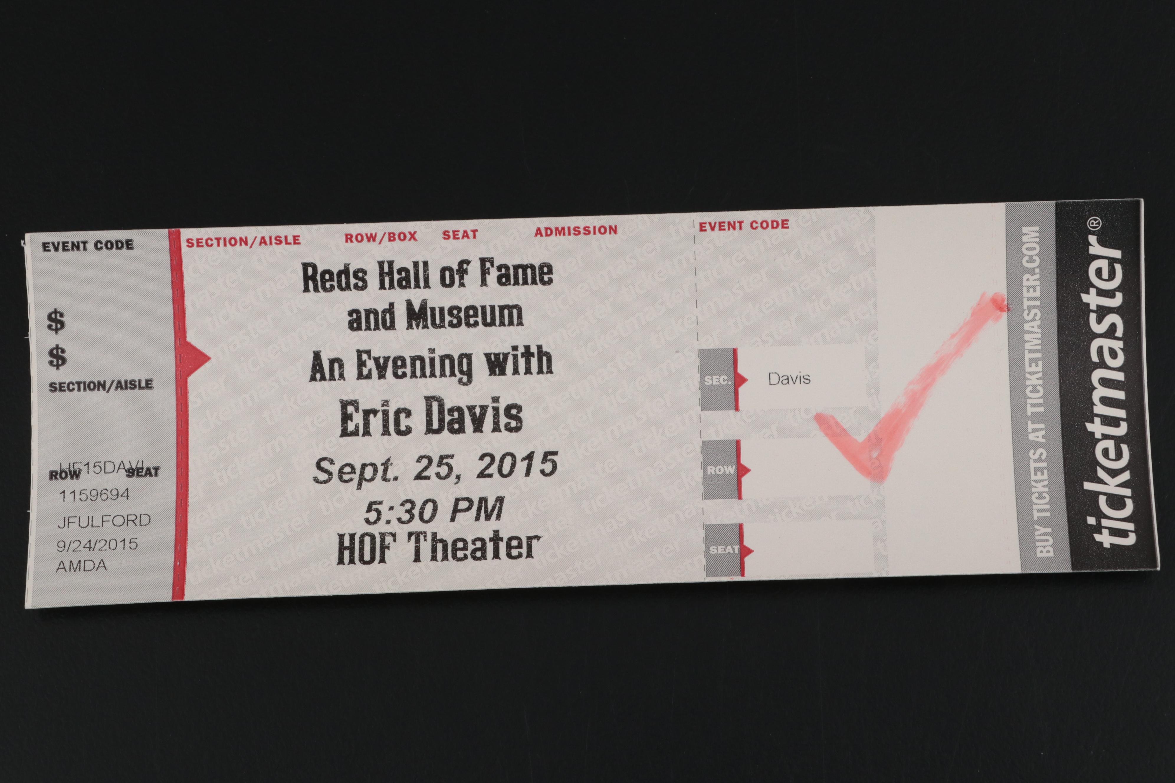 Cincinnati Reds Baseball Steins With Eric Davis Signature | EBTH