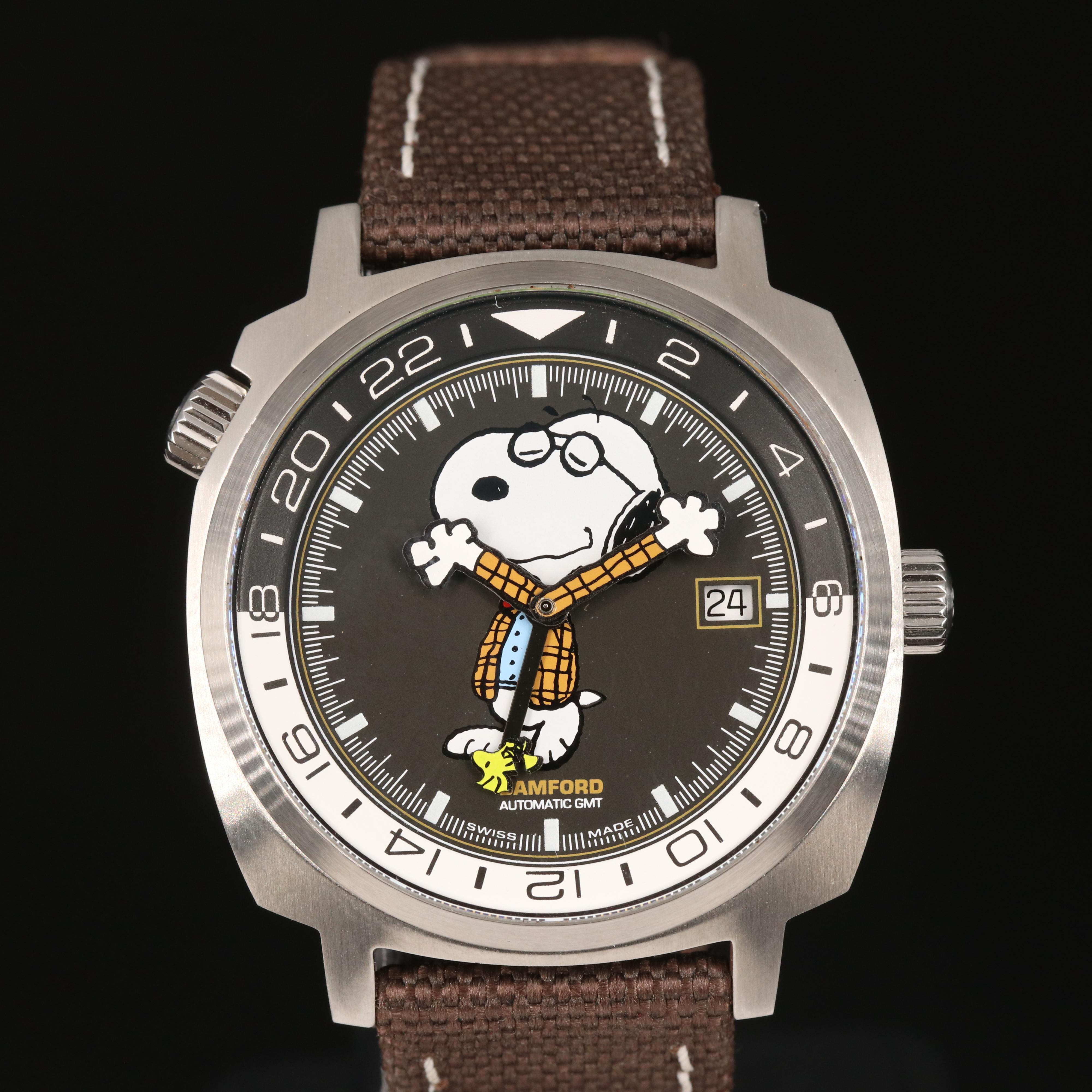 Bamford X Hodinkee "Joe Preppy" Snoopy GMT Wristwatch | EBTH