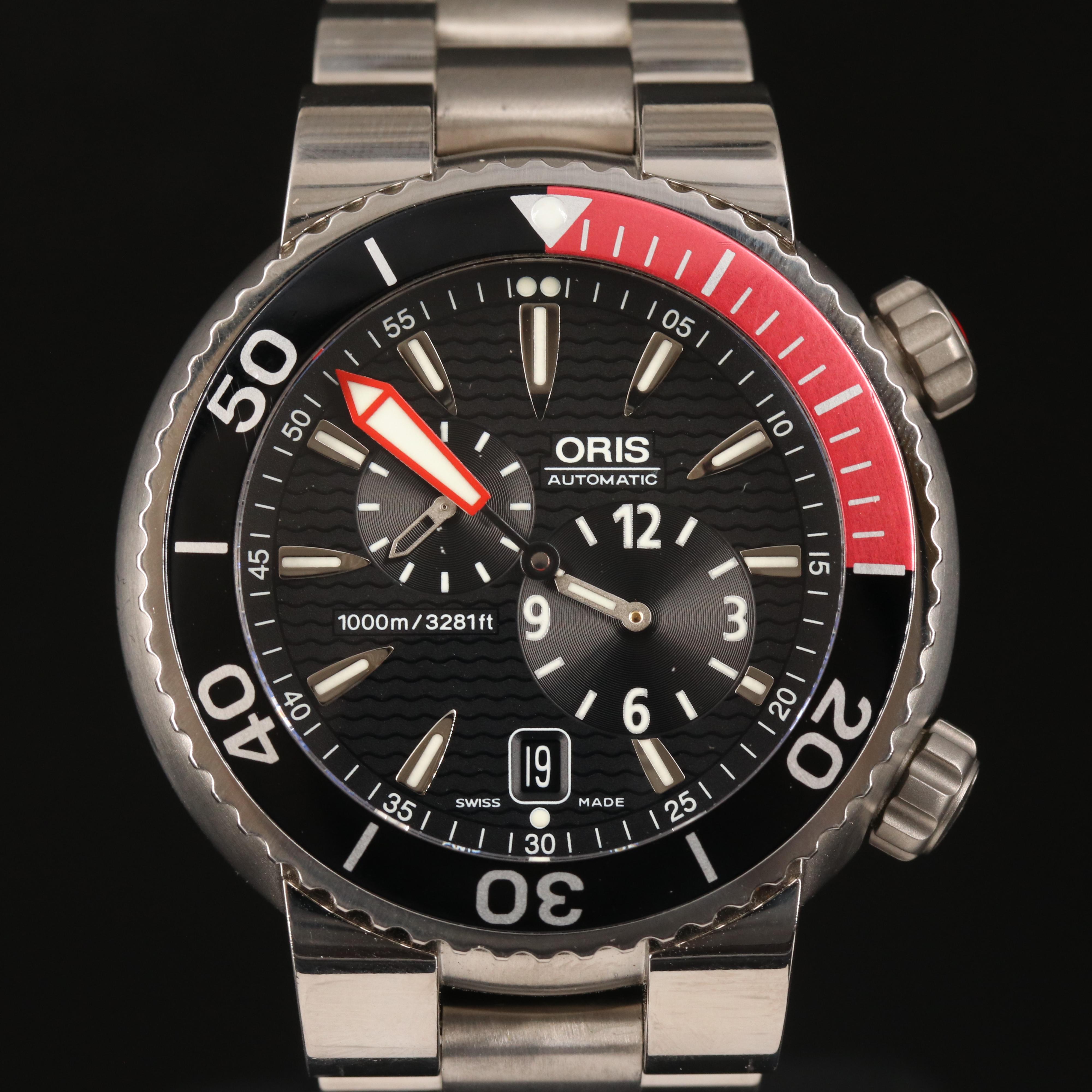 Oris TT1 Professional Titanium Regulator Dial Wristwatch | EBTH