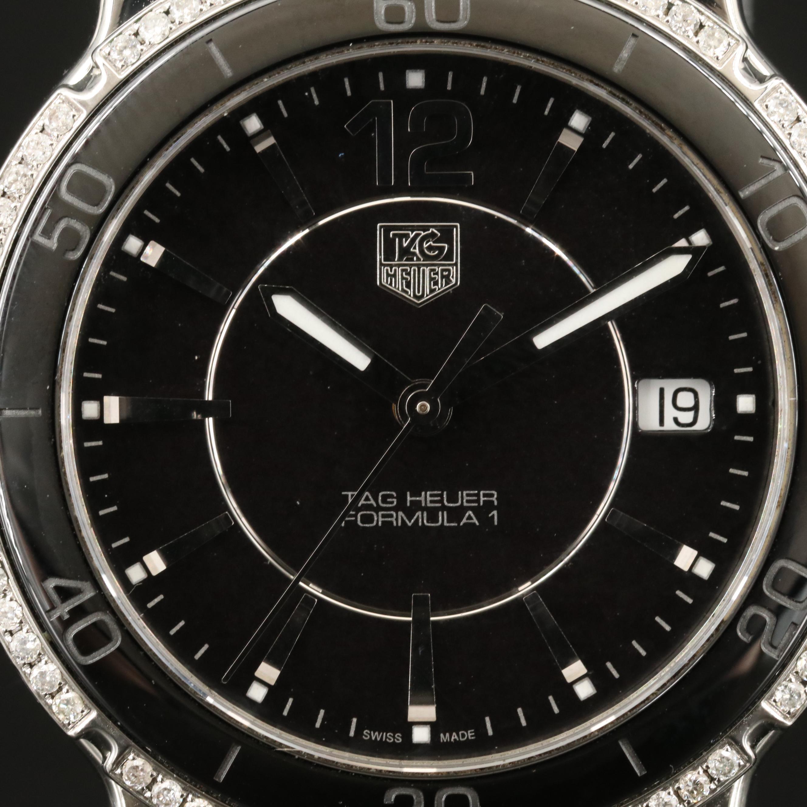 TAG Heuer Ceramic and Diamonds Formula 1 Wristwatch | EBTH