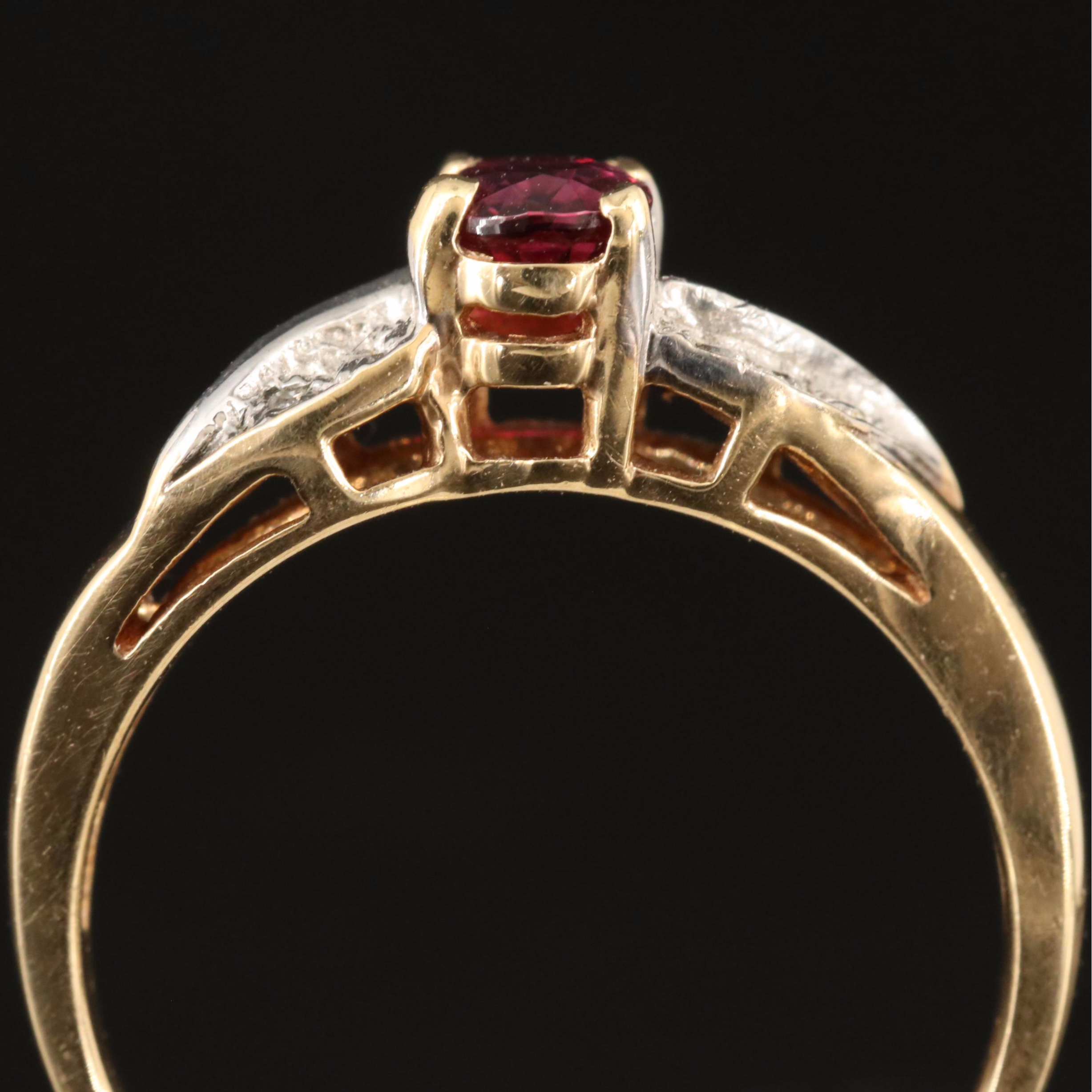 14K Ruby and Diamond Ring | EBTH