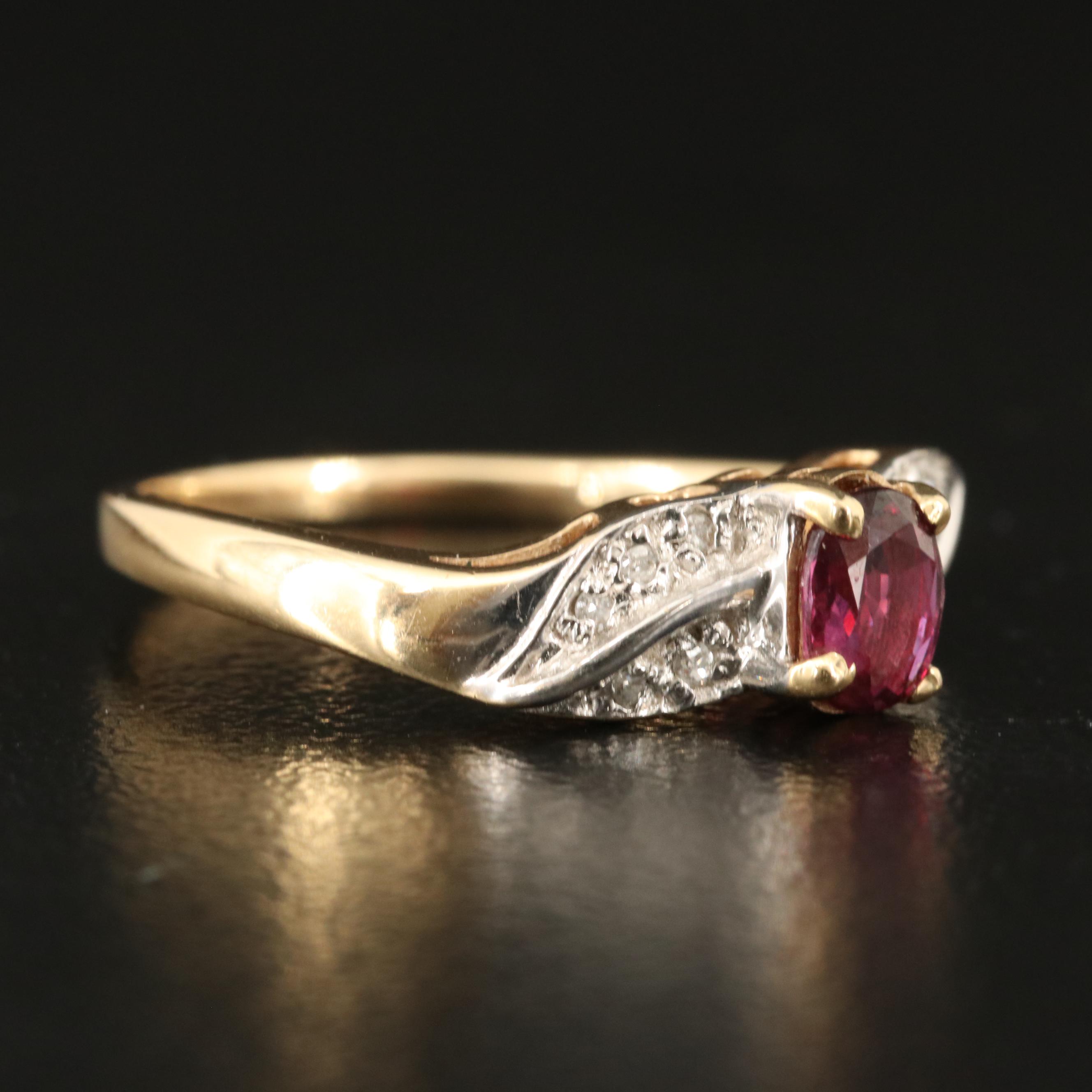 14K Ruby and Diamond Ring | EBTH