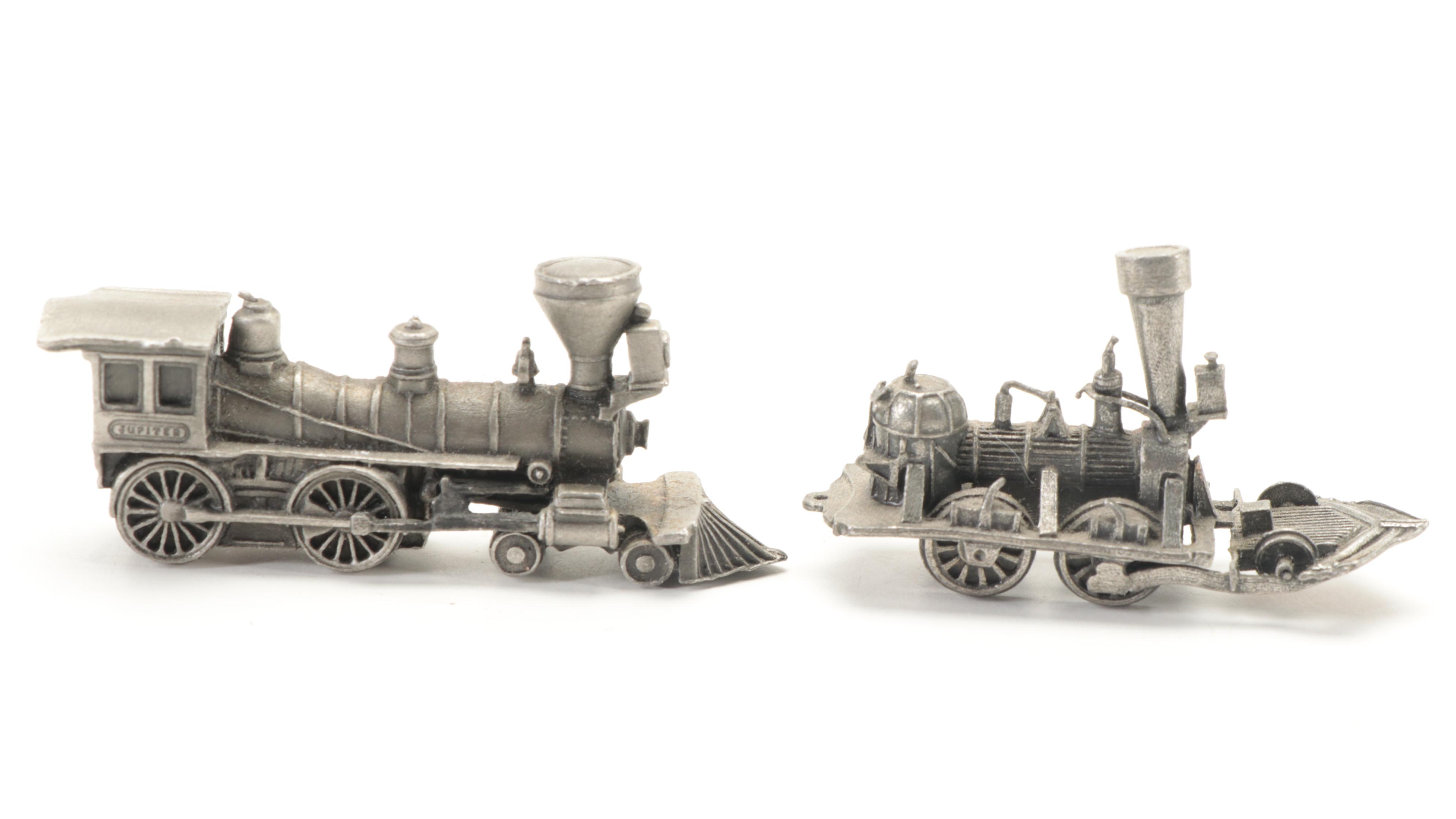 Franklin Mint Pewter Locomotives with Other Pewter Train and Conductors ...