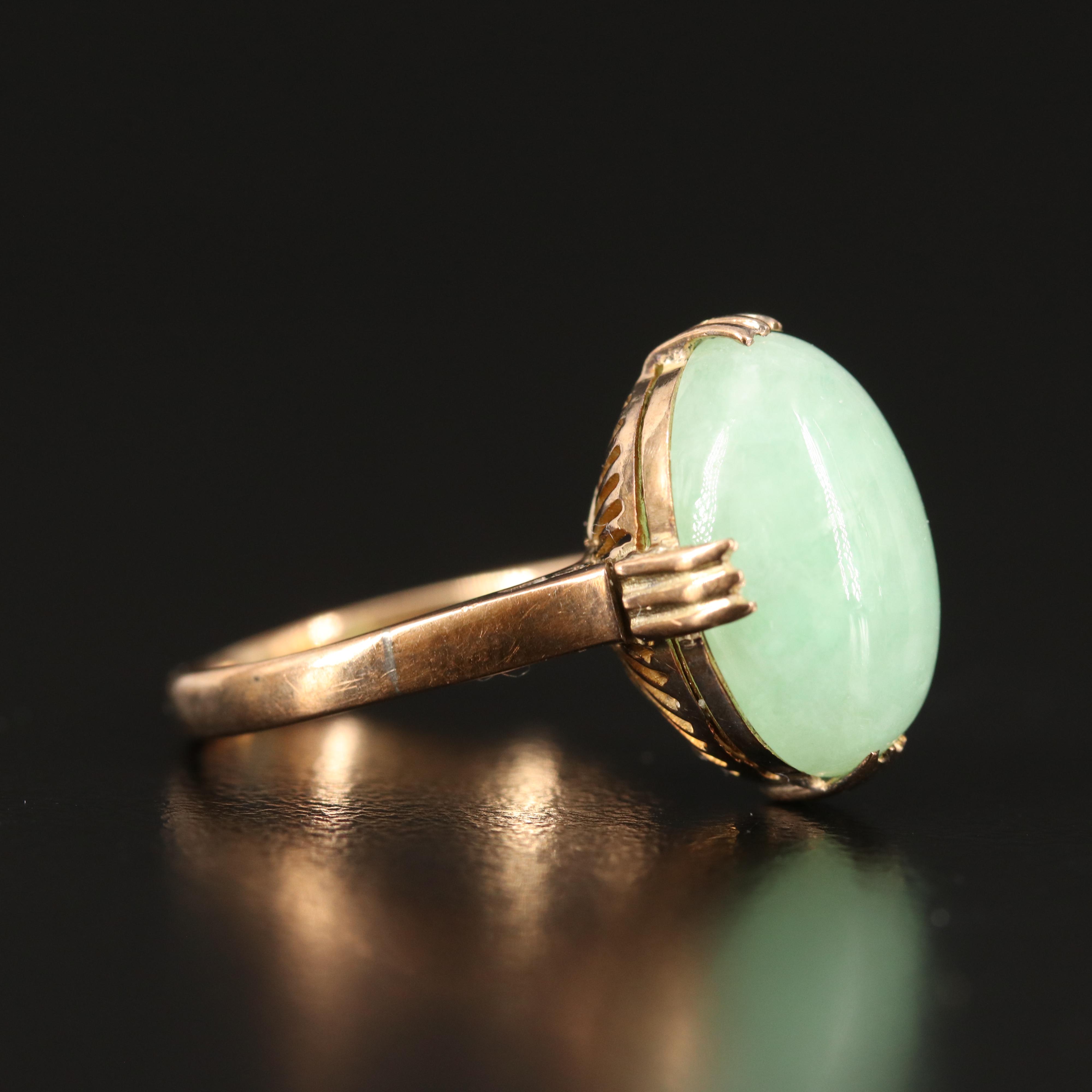 14K Jadeite Ring | EBTH
