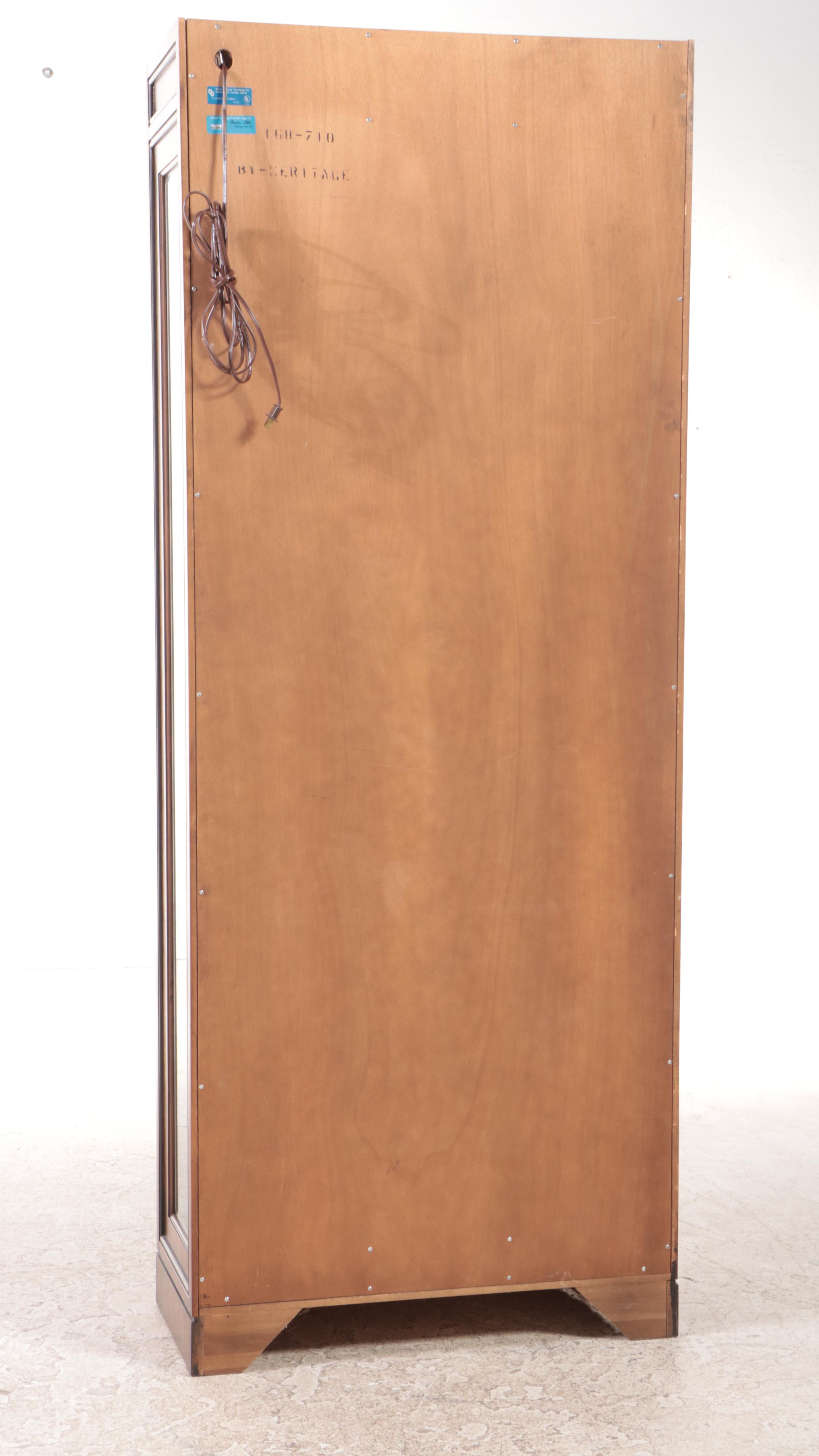 Drexel Heritage Modernist Walnut Display Cabinet, Mid to Late 20th ...