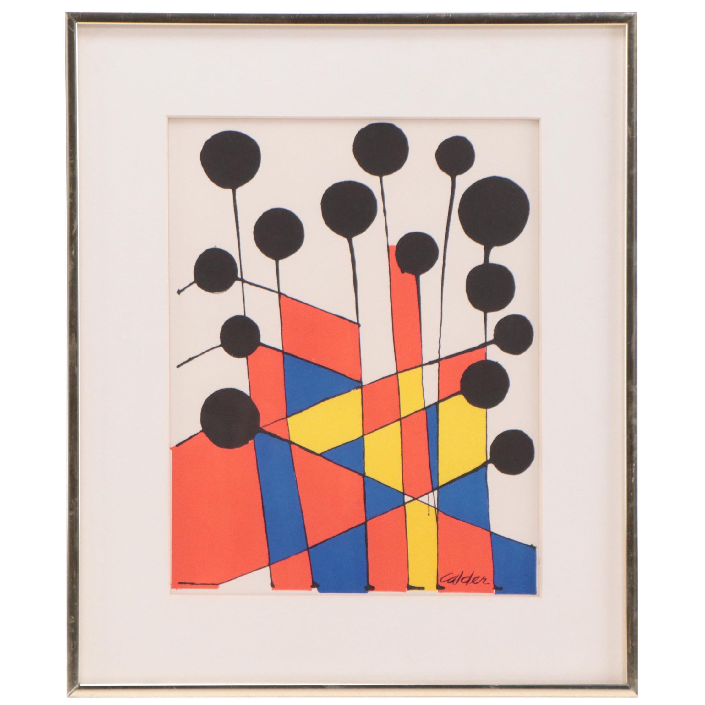 Alexander Calder Abstract Lithograph "Balloons" | EBTH