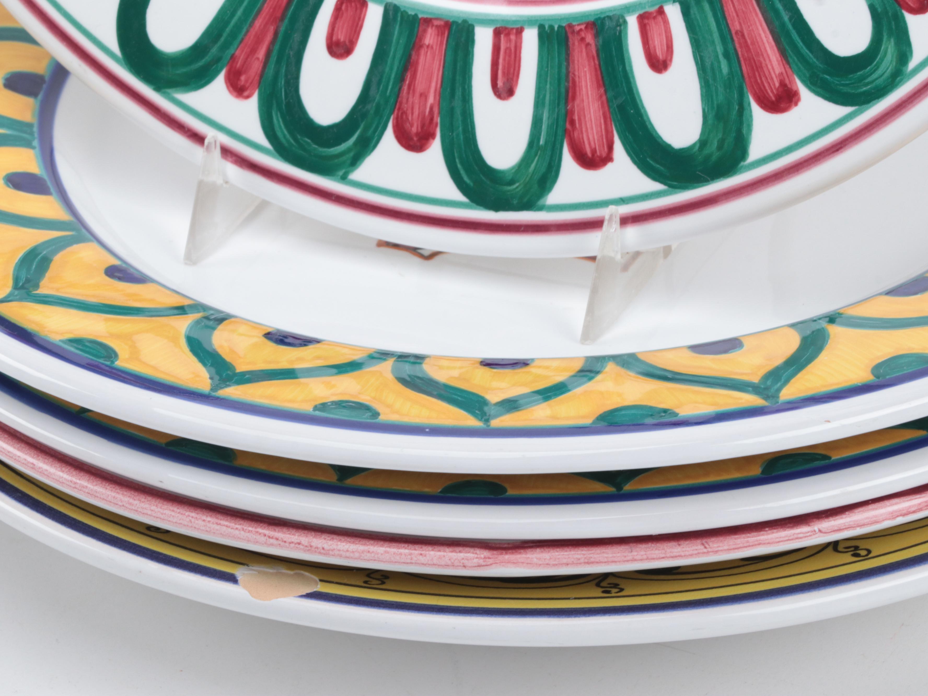 Grazia and Fratelli Deruta Italian Majolica Pottery Tableware | EBTH