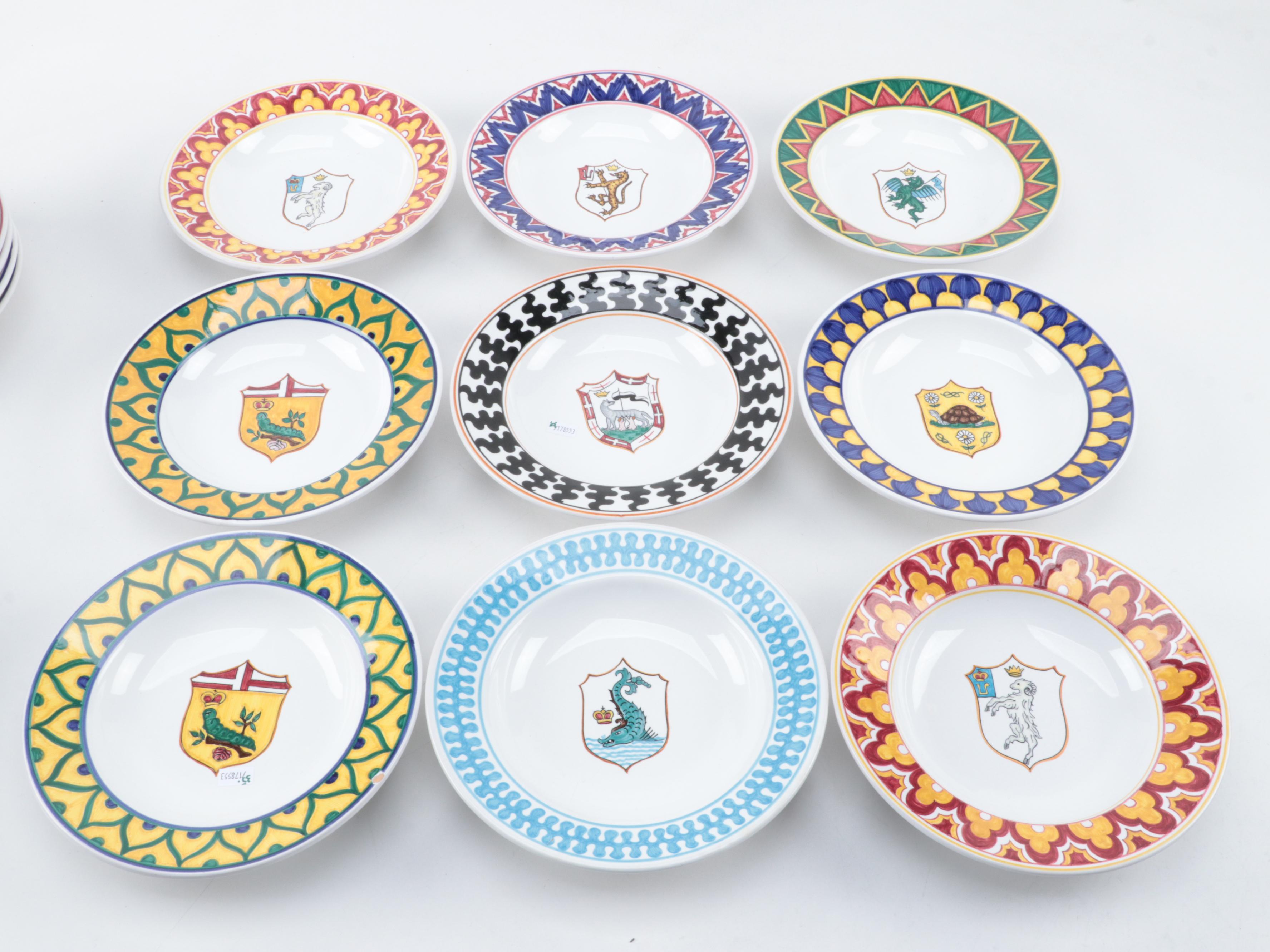 Grazia and Fratelli Deruta Italian Majolica Pottery Tableware | EBTH