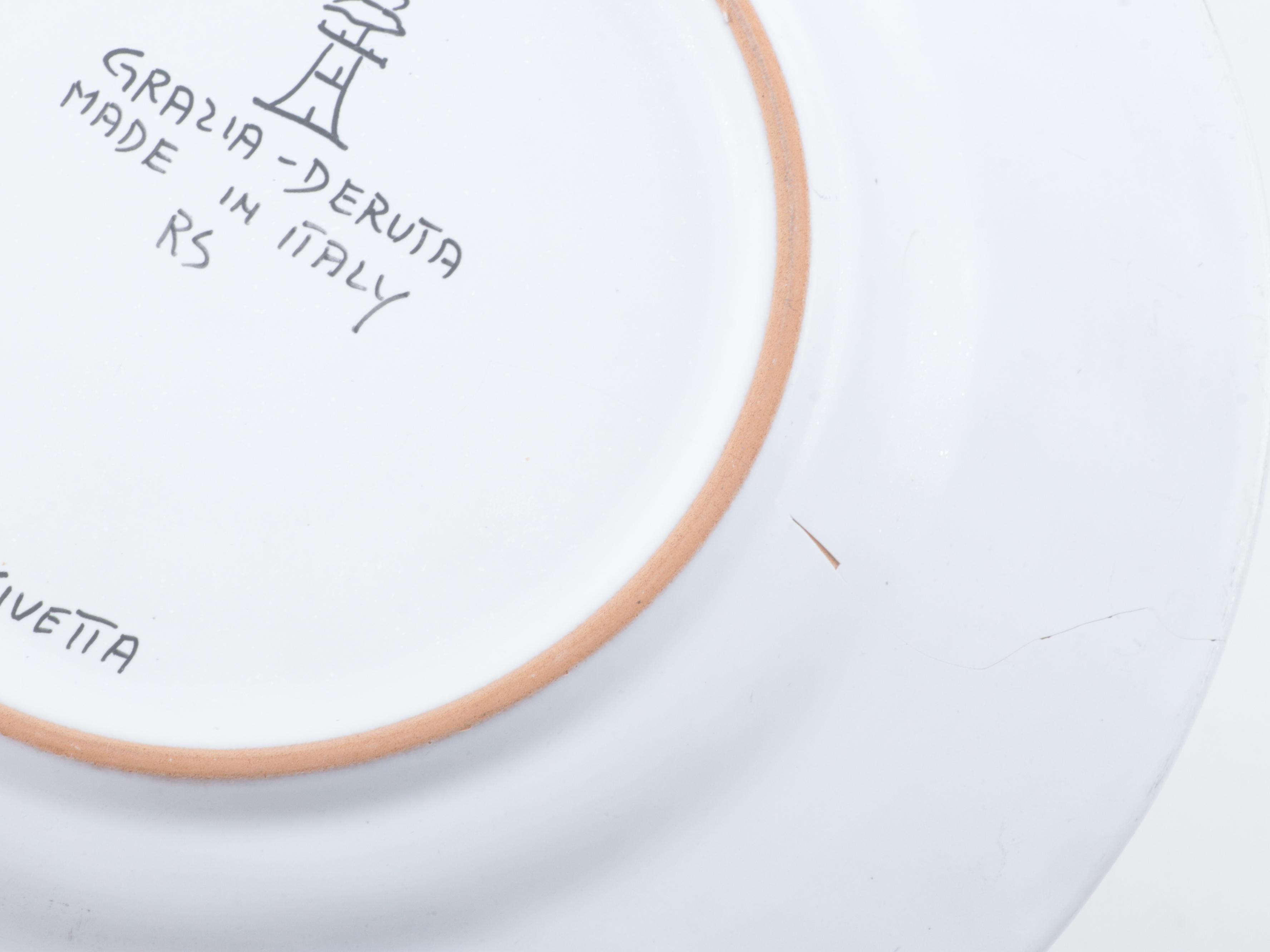 Grazia and Fratelli Deruta Italian Majolica Pottery Tableware | EBTH