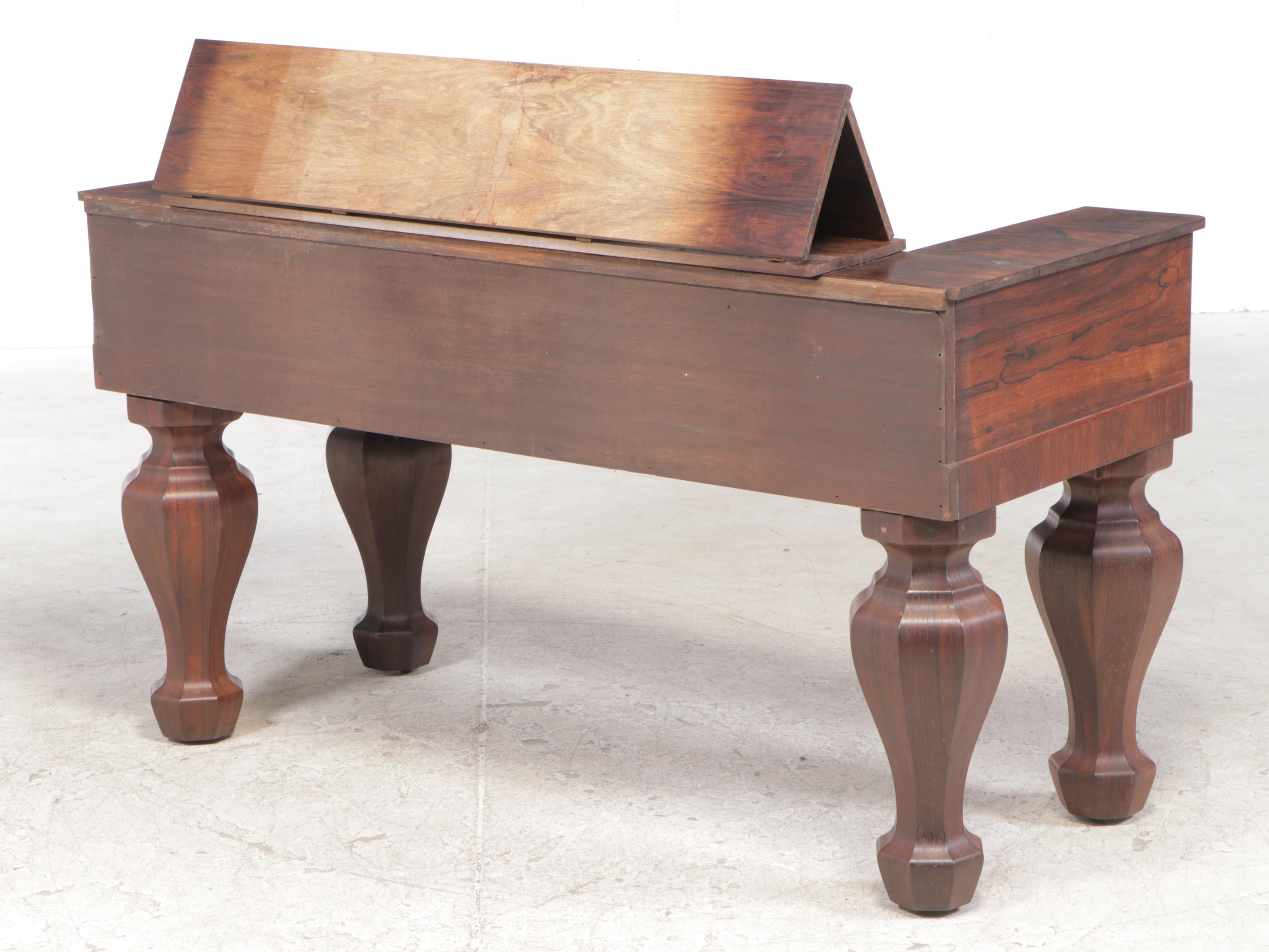 Early Victorian Rosewood Desk, Adapted from a Piano | EBTH