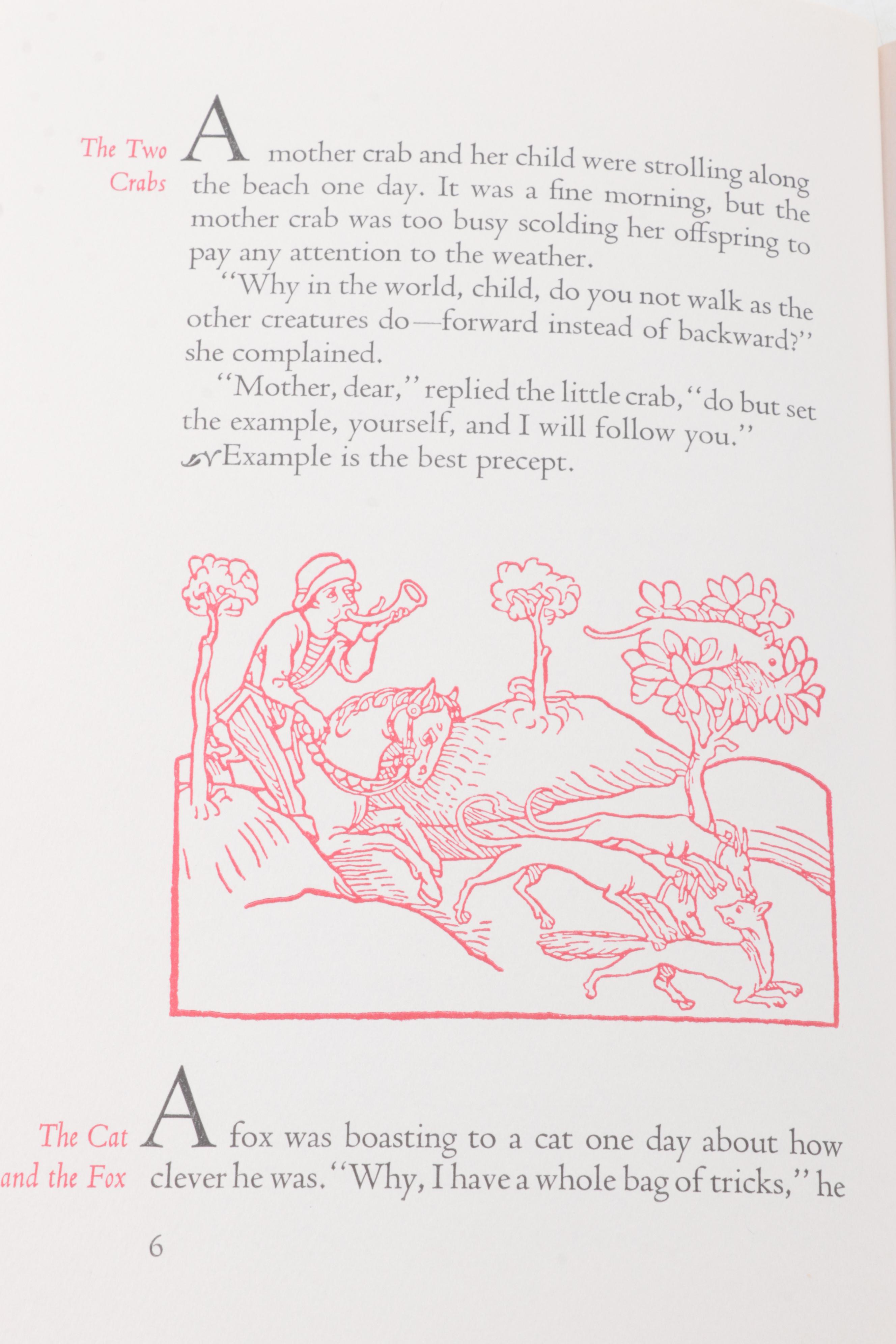 Limited Edition "Aesop's Fables" with Introduction by Kit Currie, 1988 ...