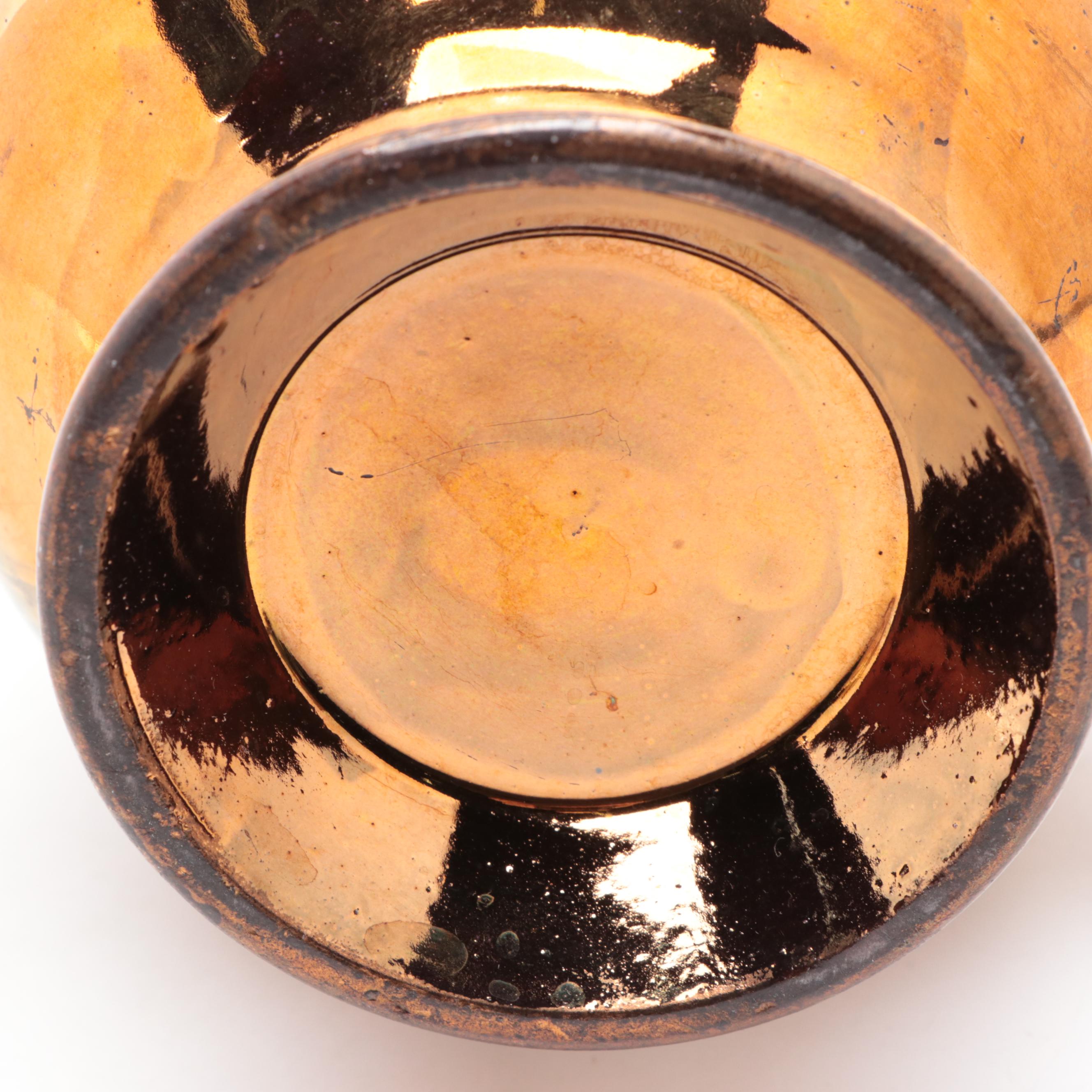 Wade Pottery with Other Copper Luster Pitchers and Creamer | EBTH