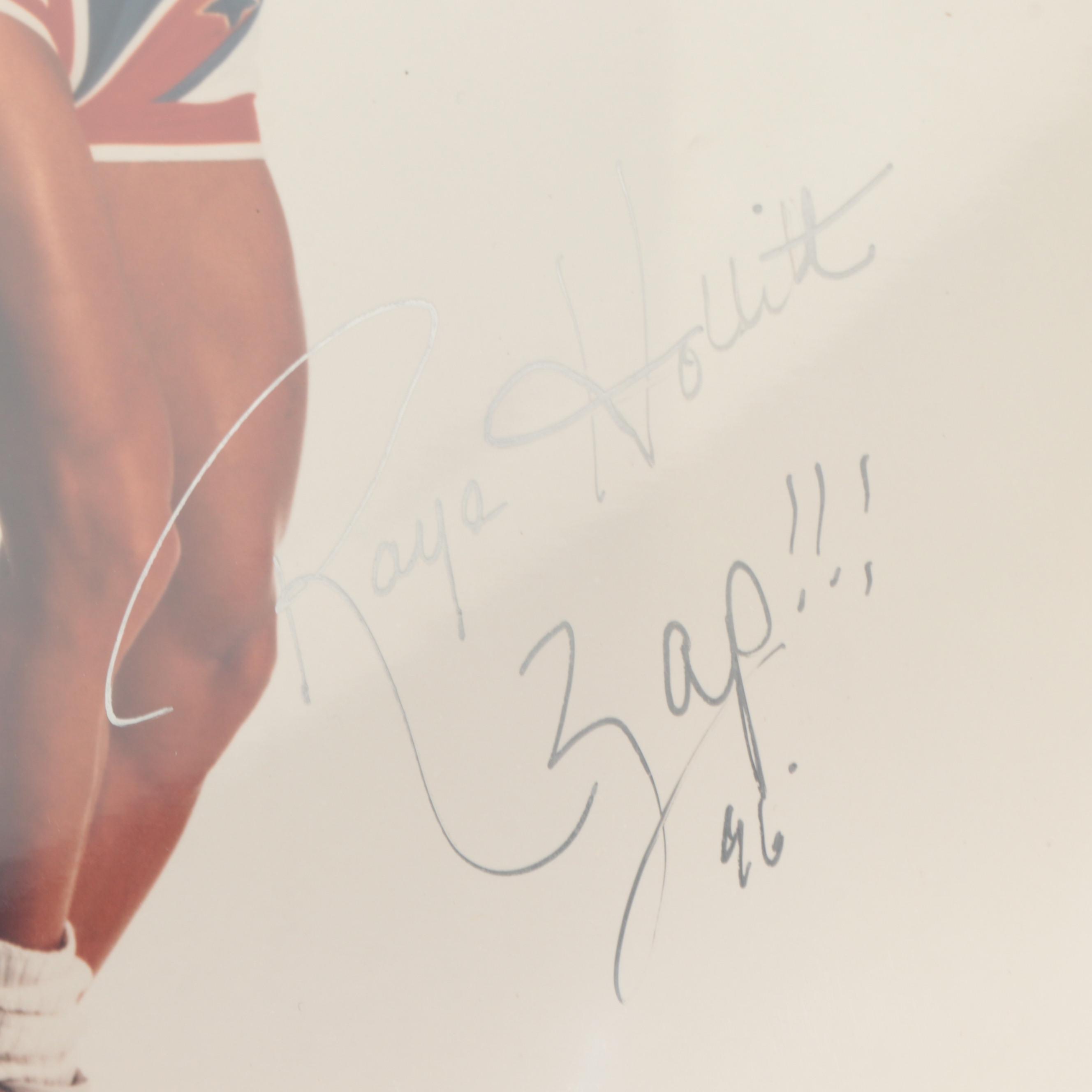 American Gladiators Lori Fetrick "Ice", Raye Hollitt "Zap!" Signed ...