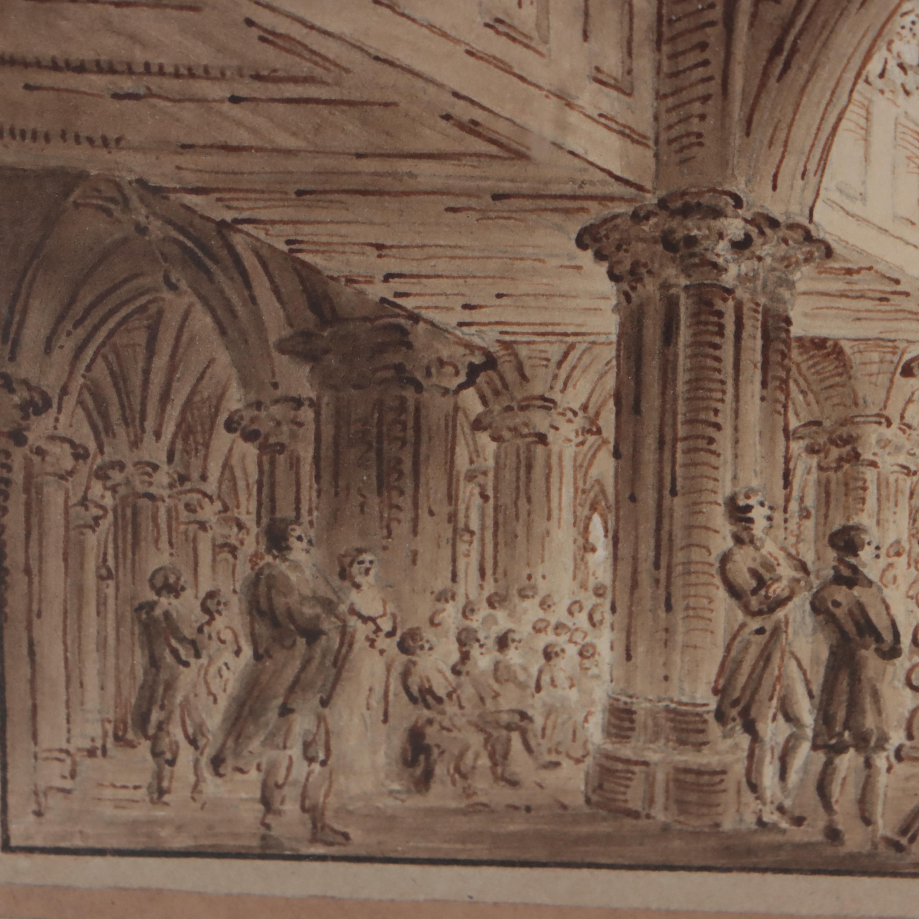 James Skene Ink Wash Illustration "Barony Kirk, Glasgow" | EBTH