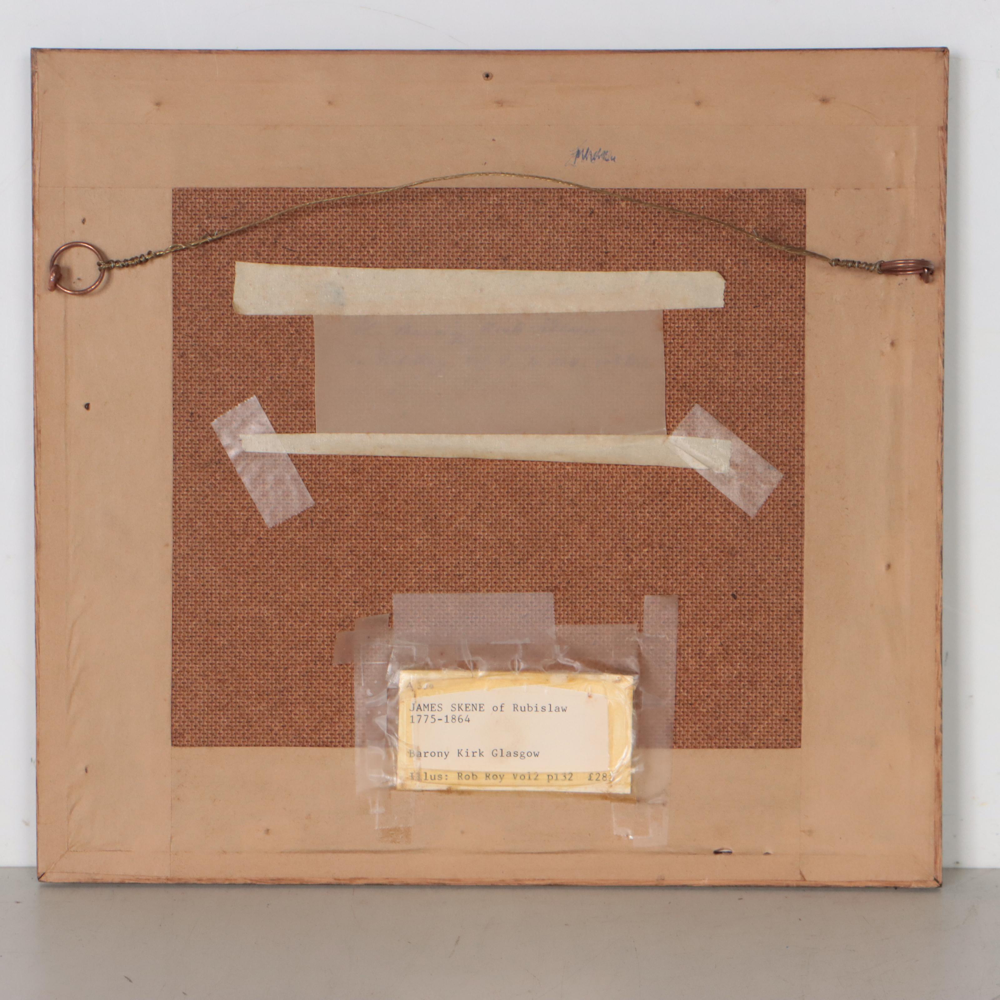 James Skene Ink Wash Illustration "Barony Kirk, Glasgow" | EBTH