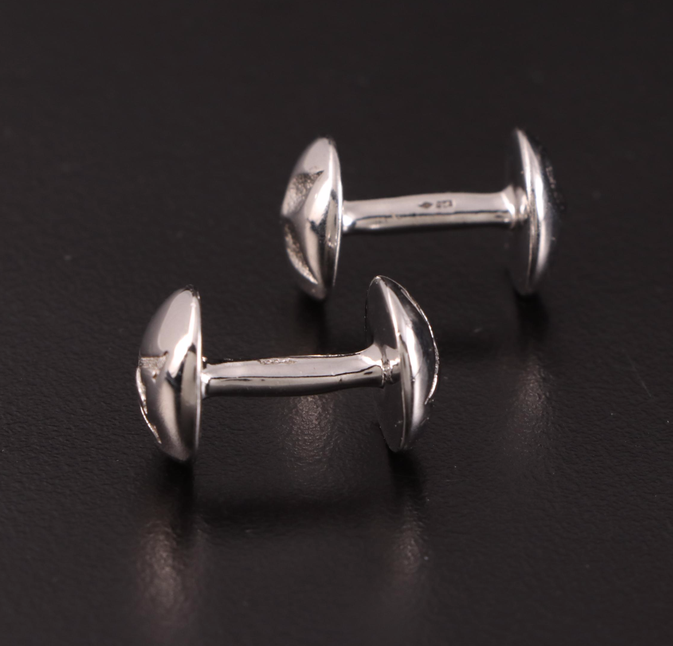 Louis Vuitton Sterling Silver Logo Cufflinks | EBTH