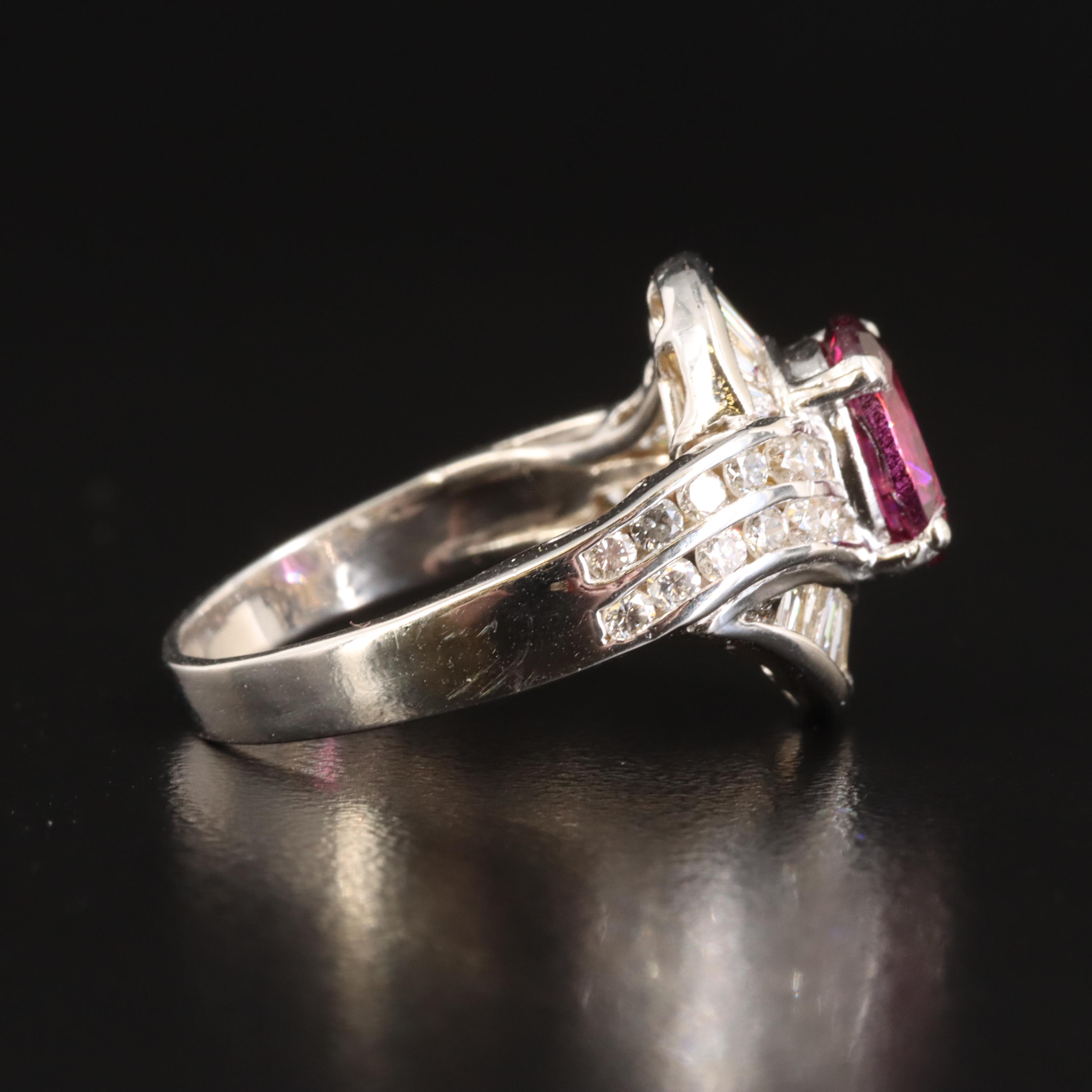18K Garnet and Diamond Ring | EBTH