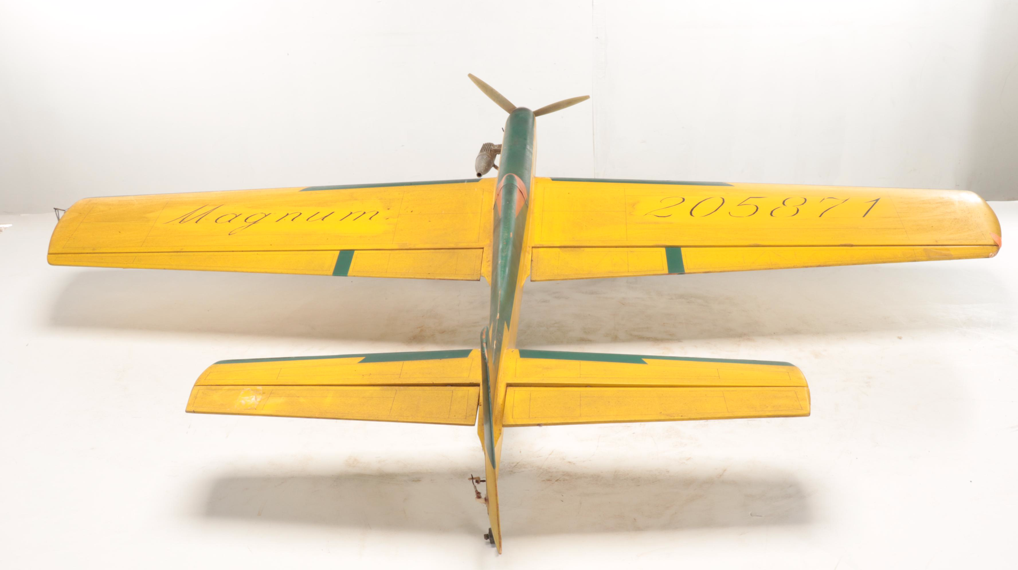 Handbuilt "Magnum" Single Engine Model Airplane, 1989 | EBTH