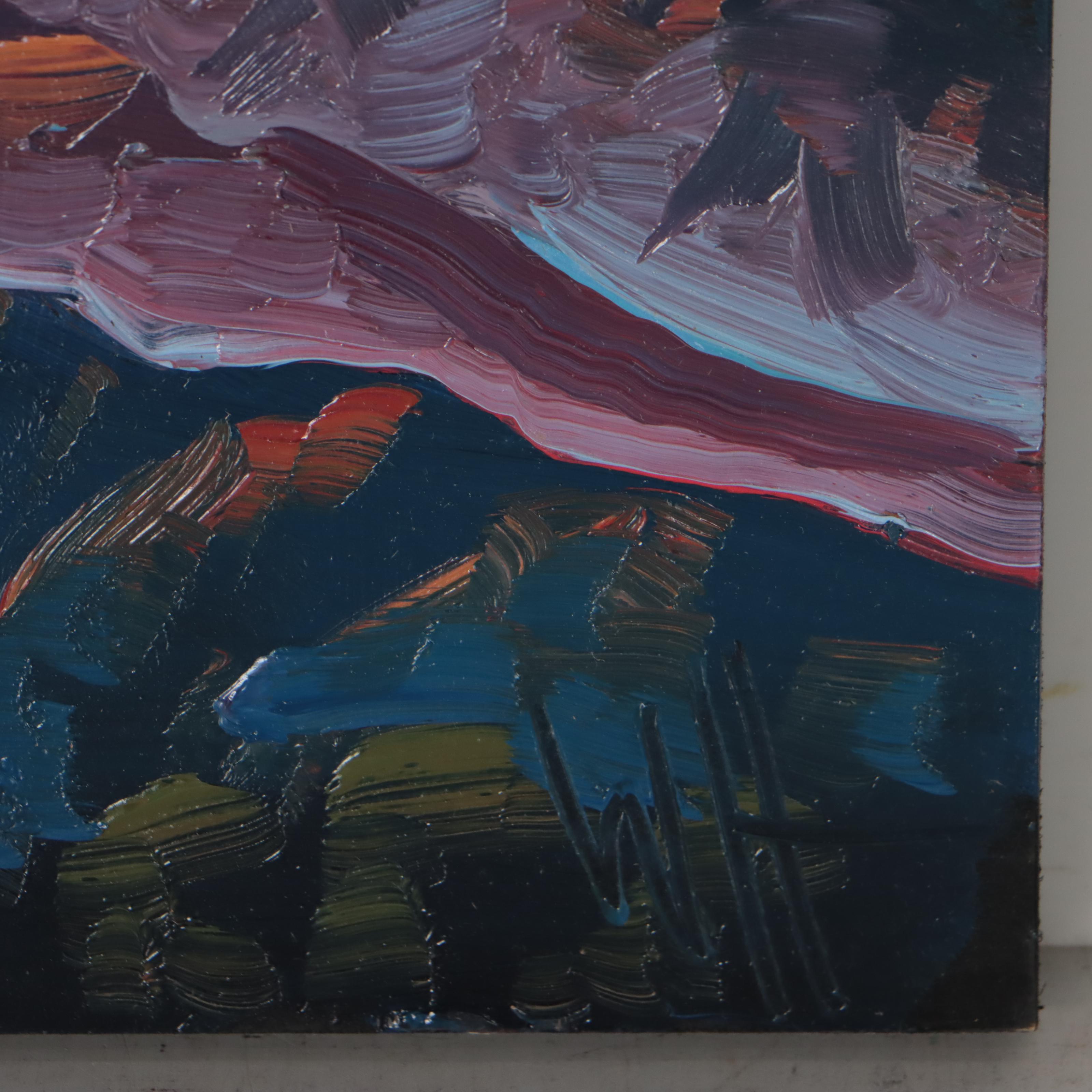 William Hawkins Oil Painting "Hi Risers," 2022 | EBTH