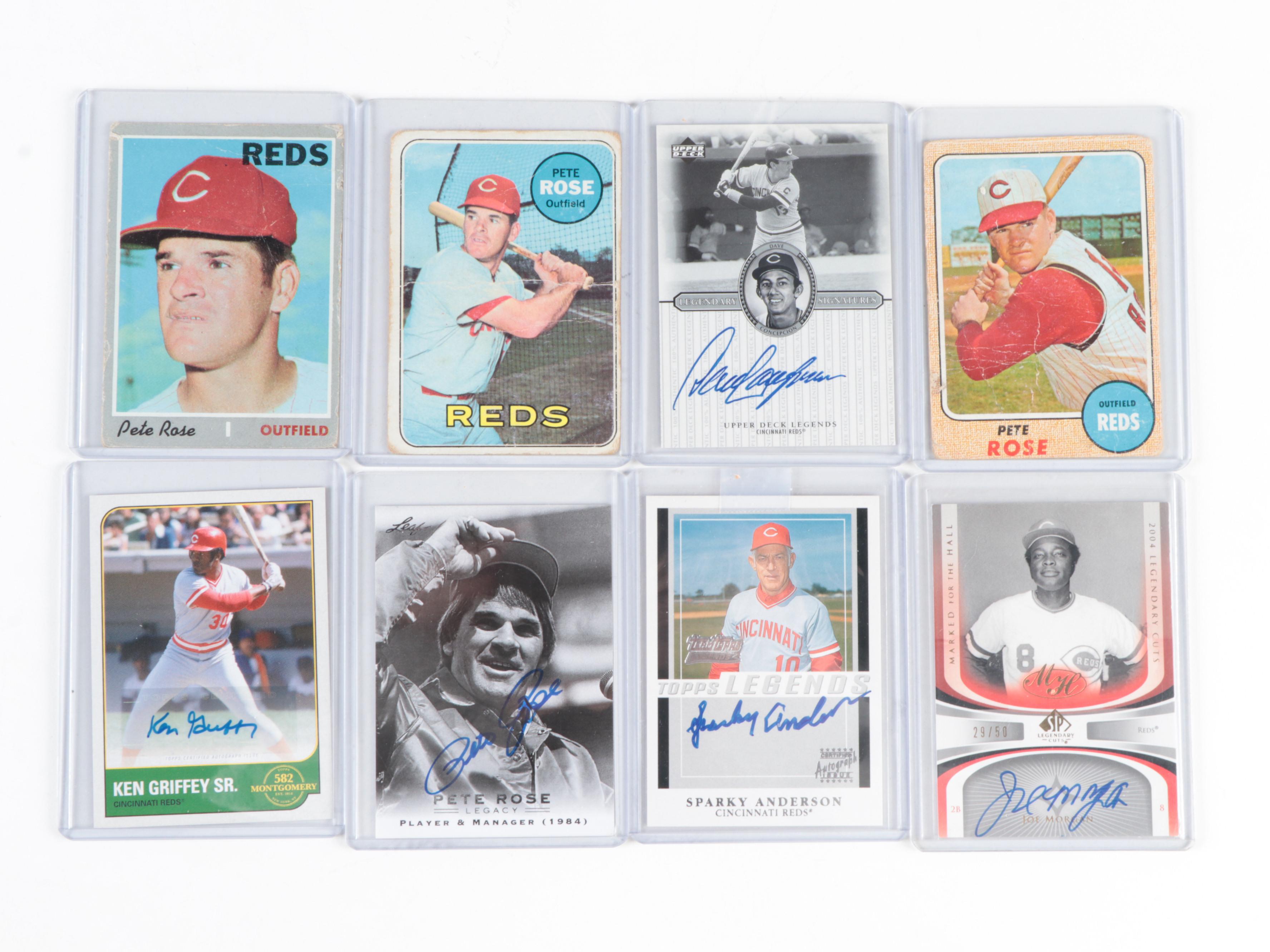 Topps, Other Cincinnati Reds Baseball Cards With Signatures, More ...