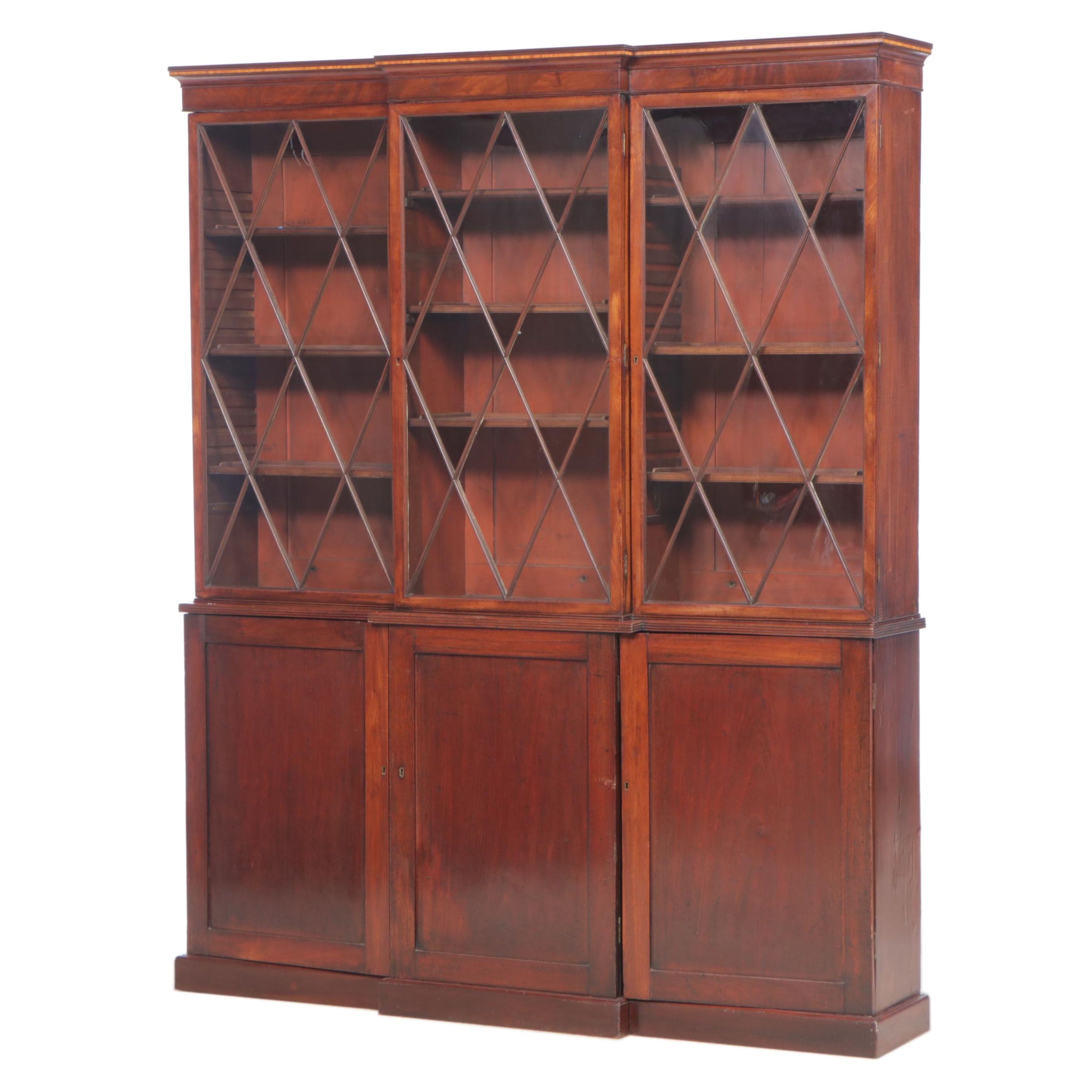 George III Mahogany Breakfront Bookcase, circa 1800 | EBTH