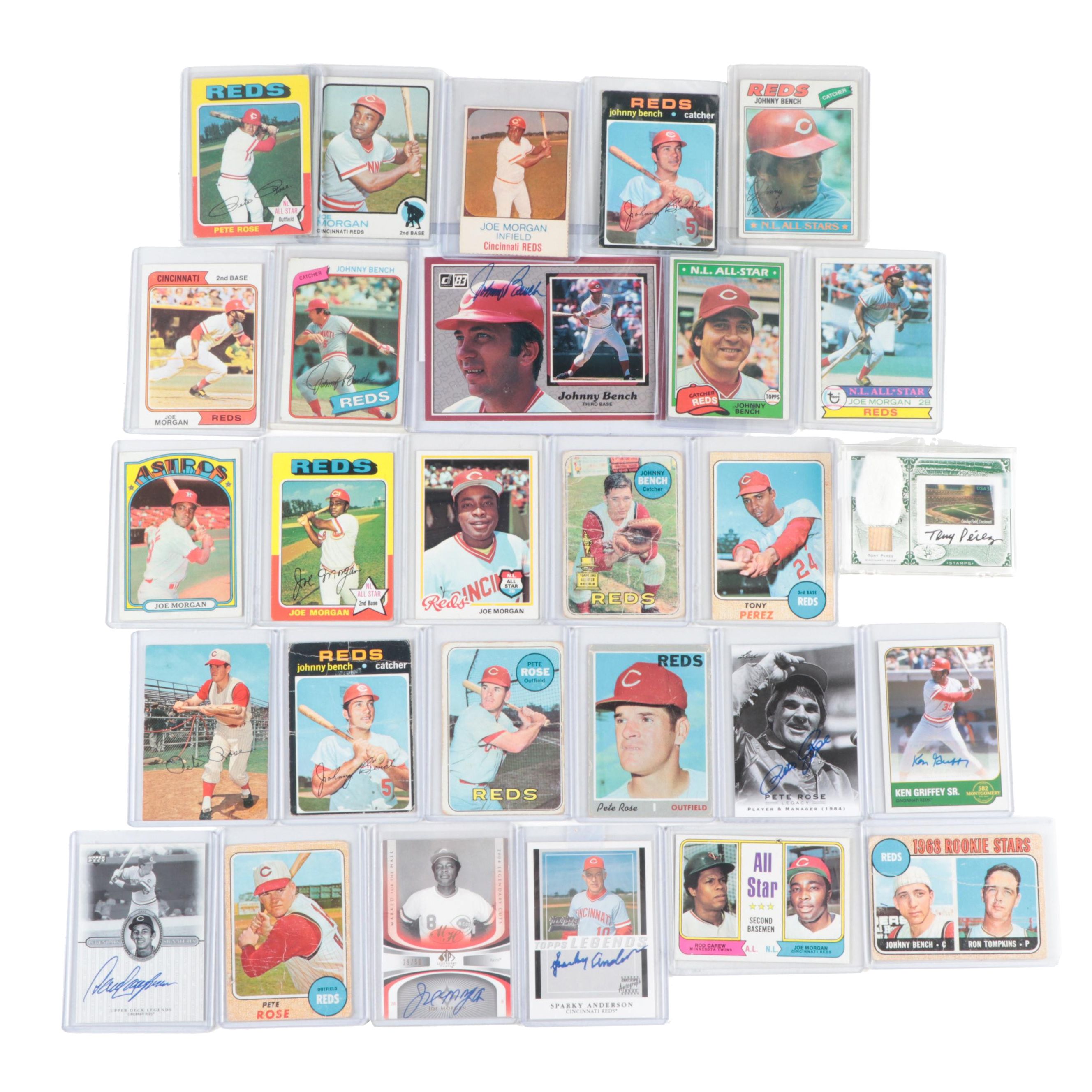 Topps, Other Cincinnati Reds Baseball Cards With Signatures, More ...