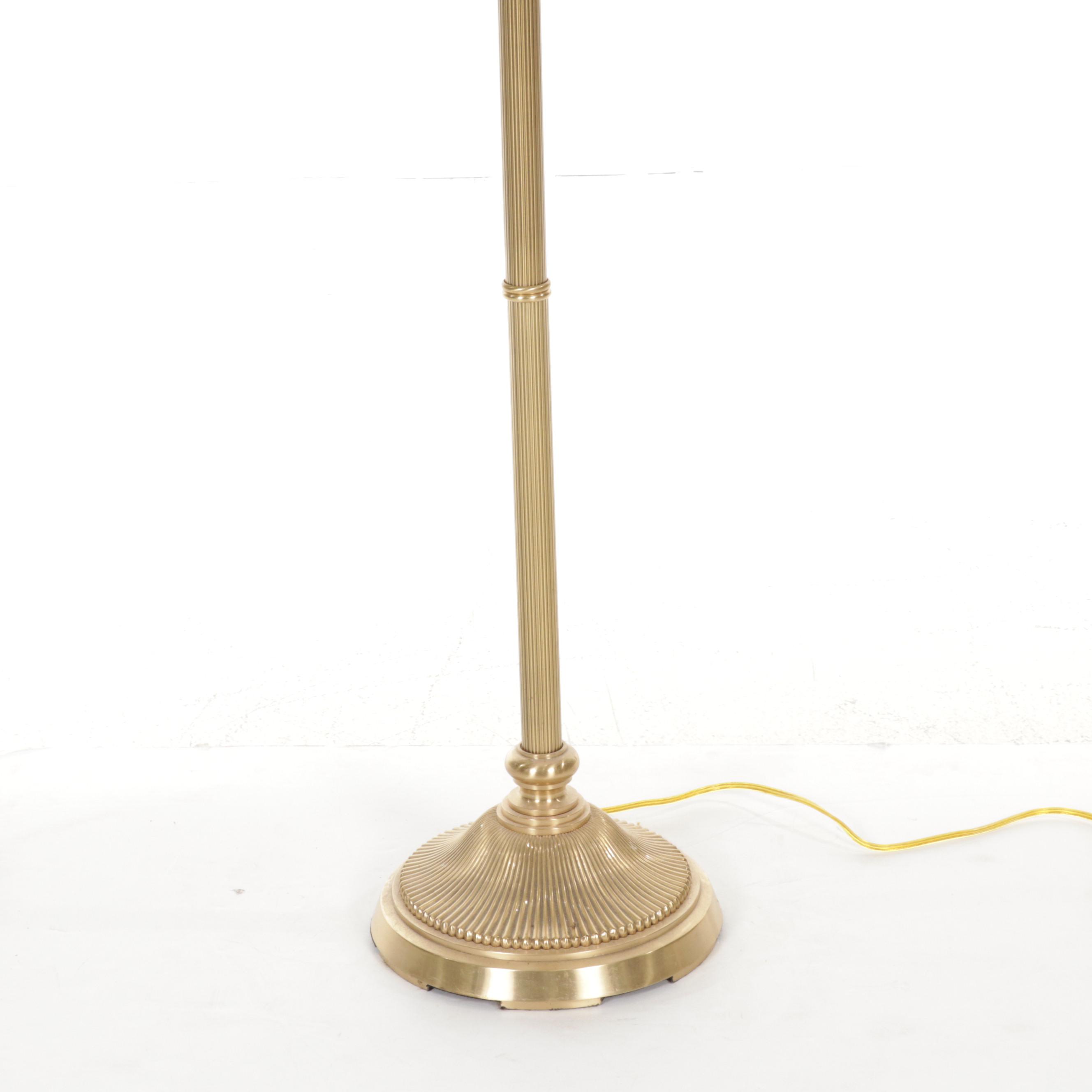 Lenox Lighting by Quoizel "Garden Splendor" Brass & Porcelain Floor ...