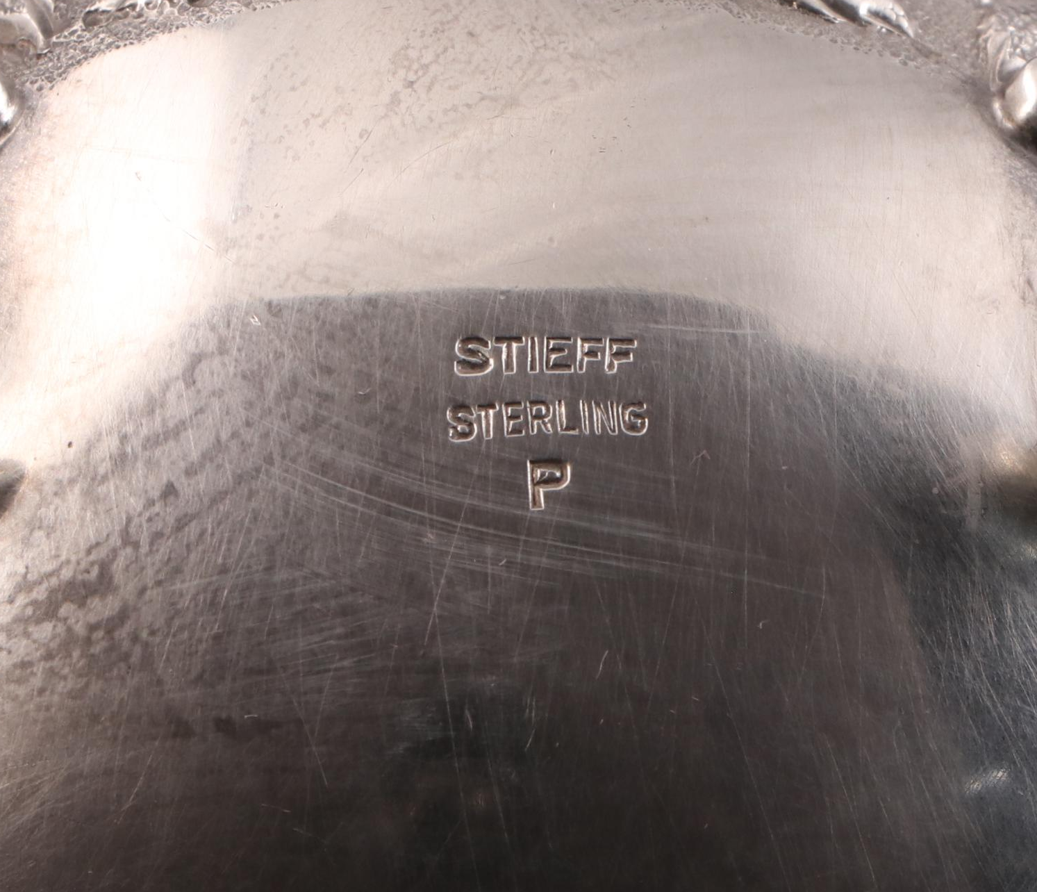 Stieff "Stieff Rose" Hand Chased Sterling Silver Creamer and Sugar ...