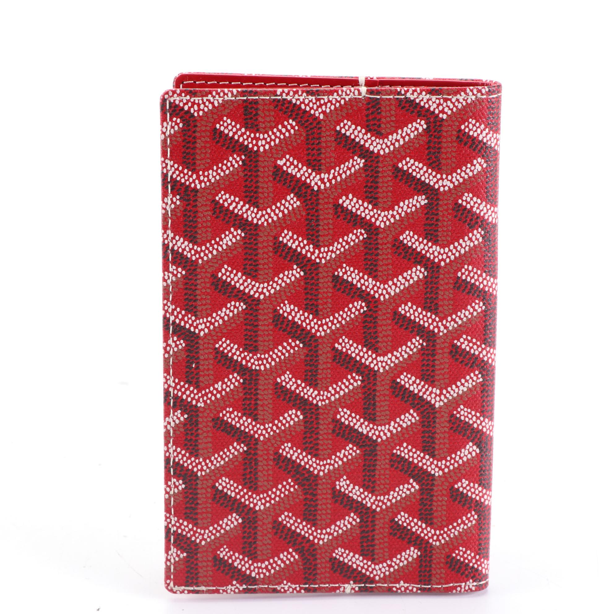 Goyard Agenda Cover in Red Goyardine Coated Canvas | EBTH