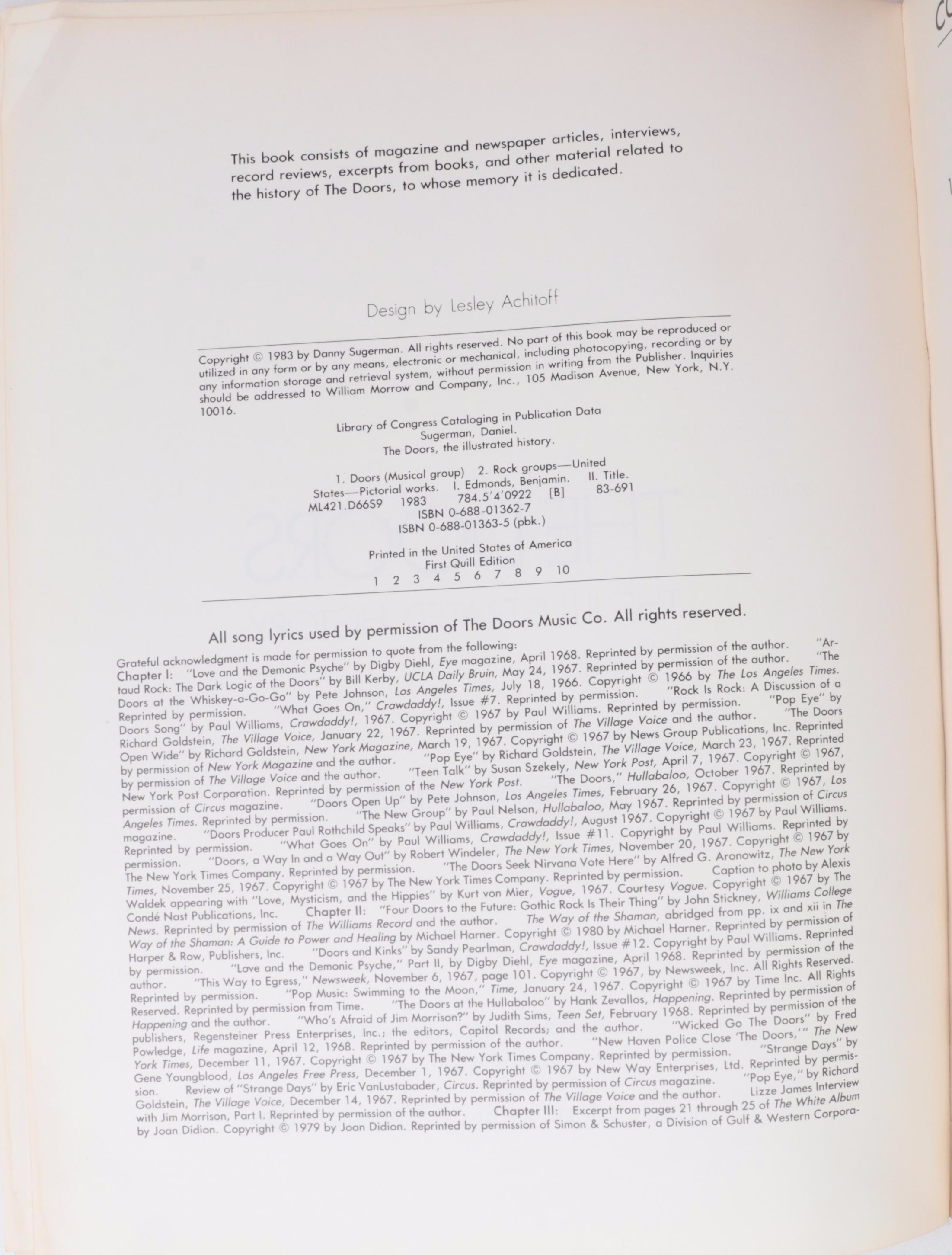 "The Doors: The Illustrated History" by Danny Sugerman with CD Box Set ...