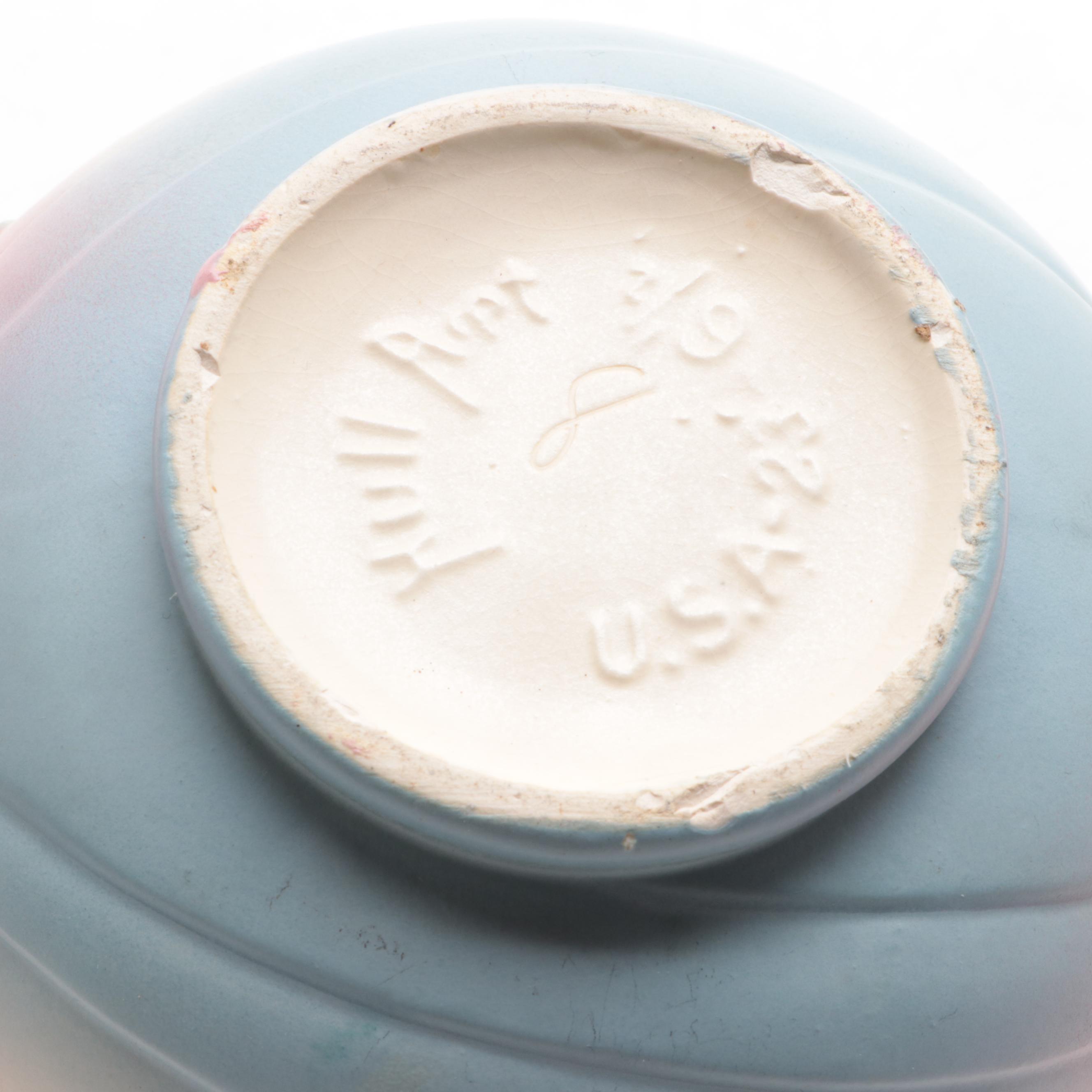 Weller Pottery Tree Vase with Hull Pottery "Magnolia" Teapot, Early/Mid ...