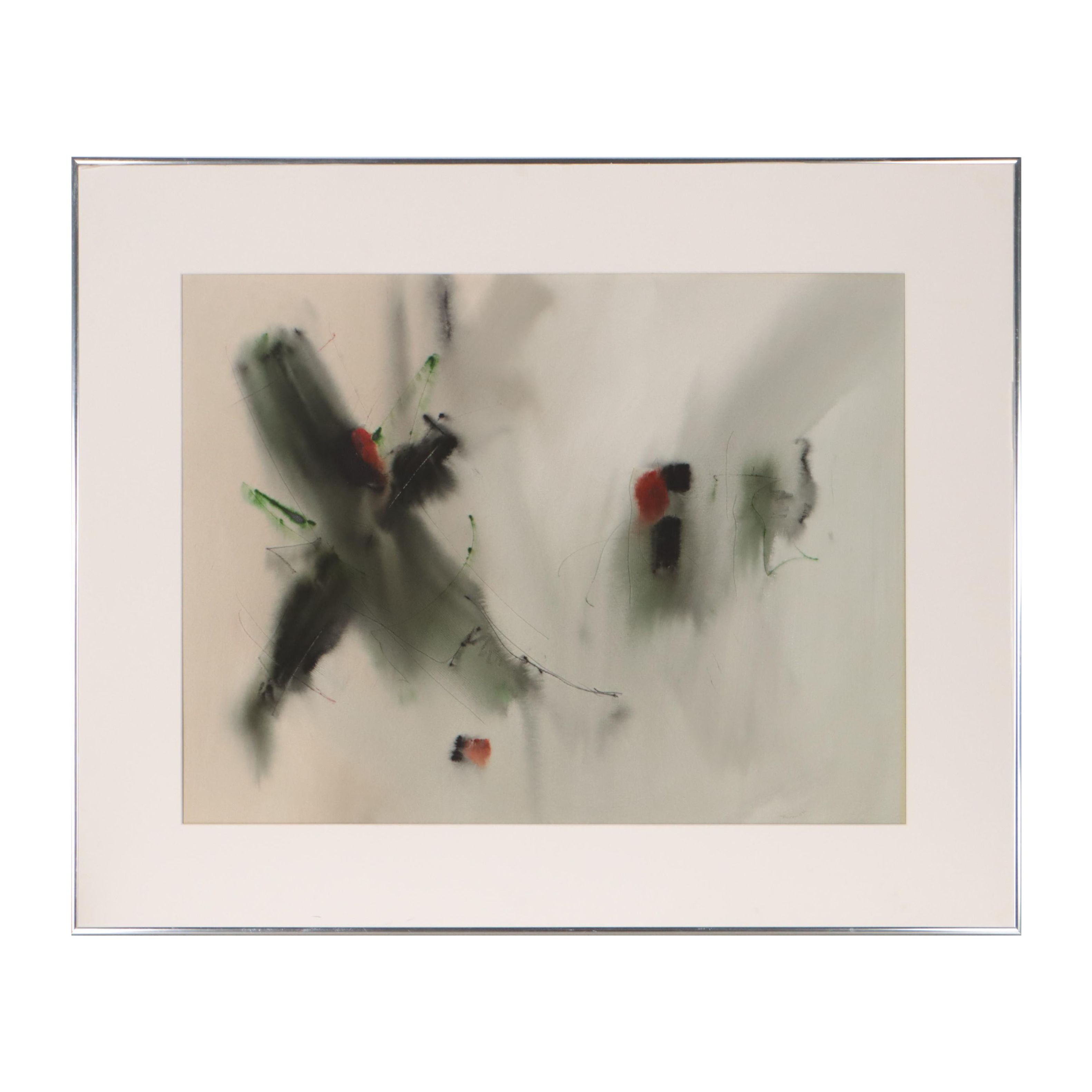 William John Bertram Newcombe Abstract Watercolor Painting | EBTH